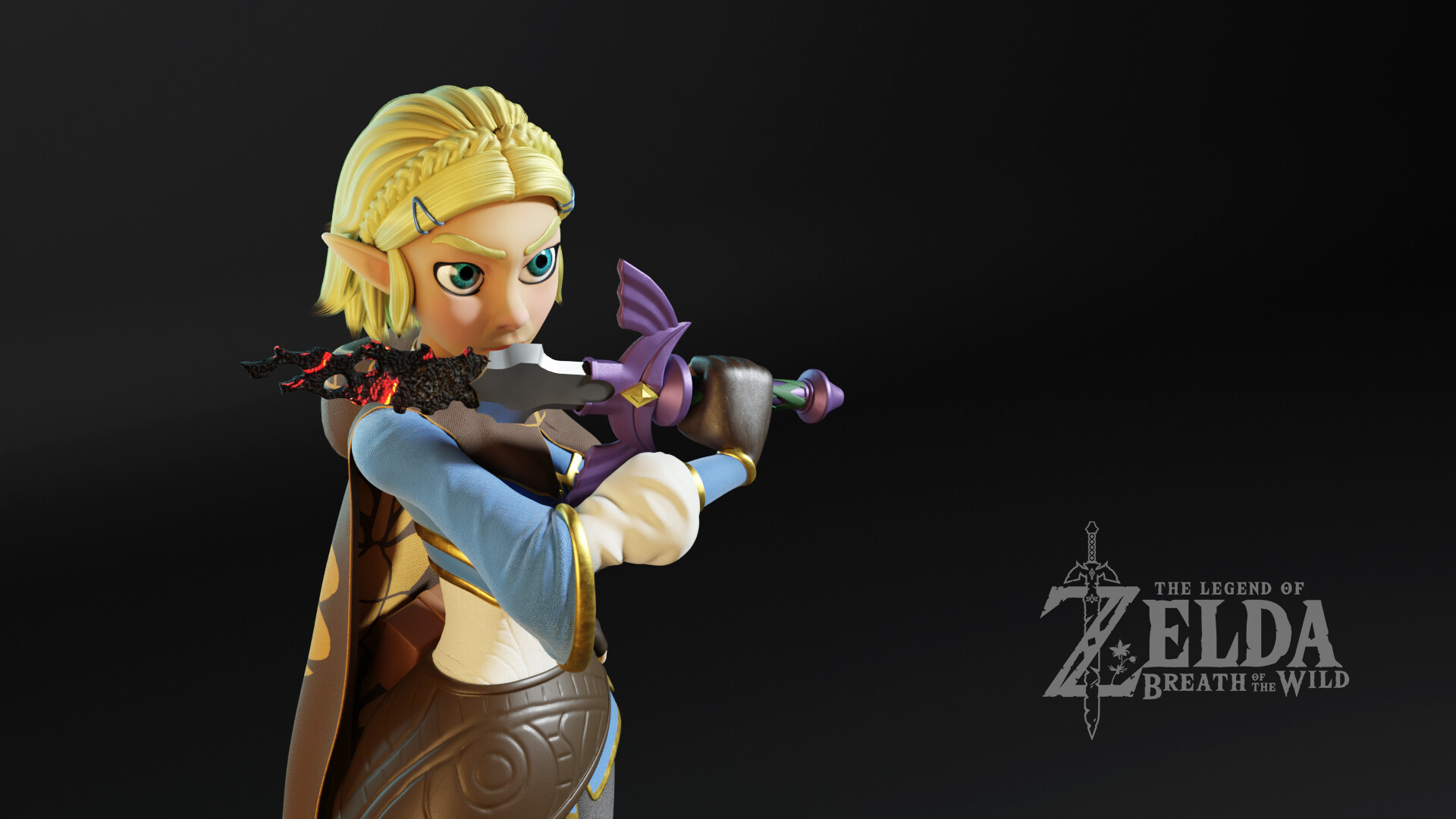 ArtStation - 3D sculpt of Zelda