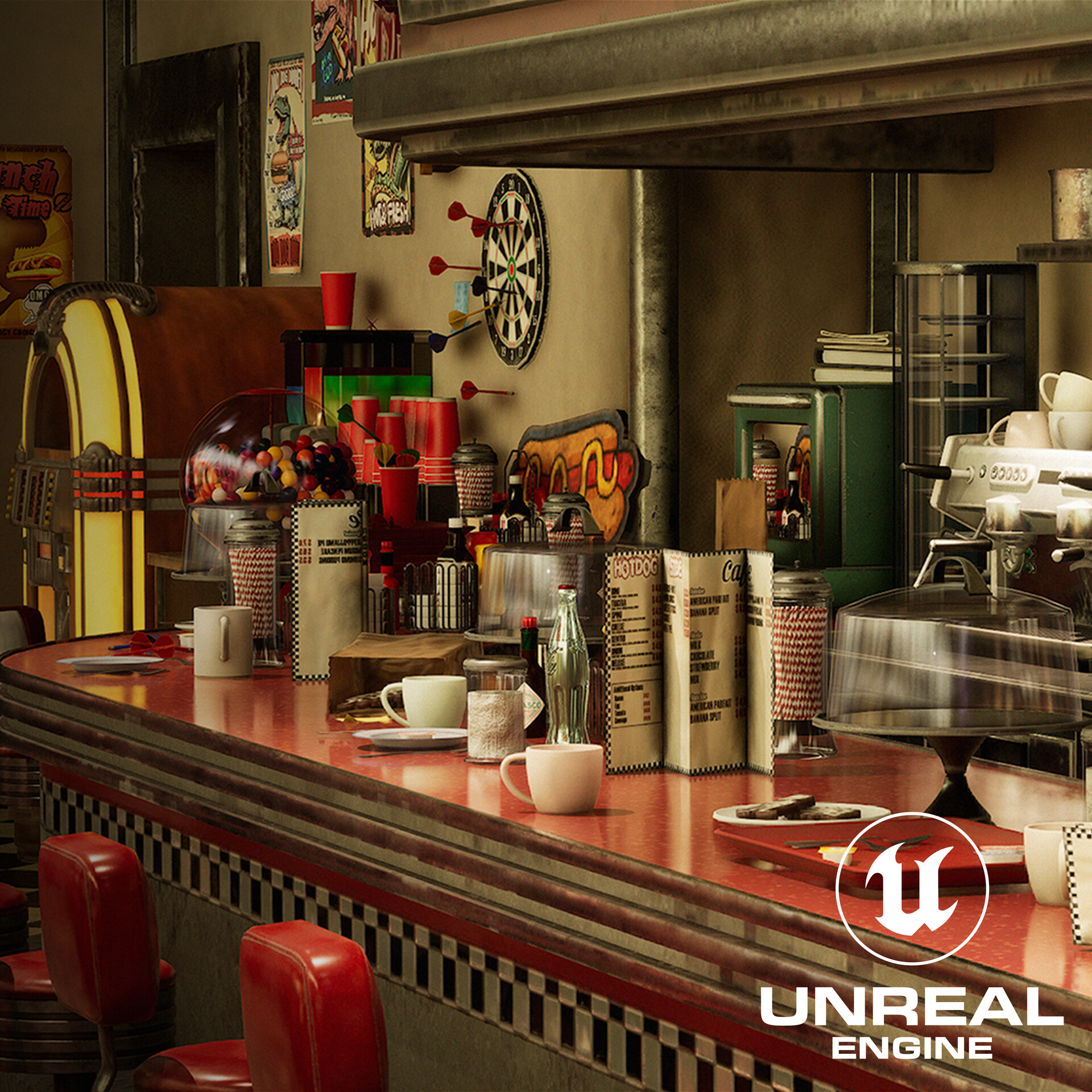 ArtStation - Dino Dogs Diner