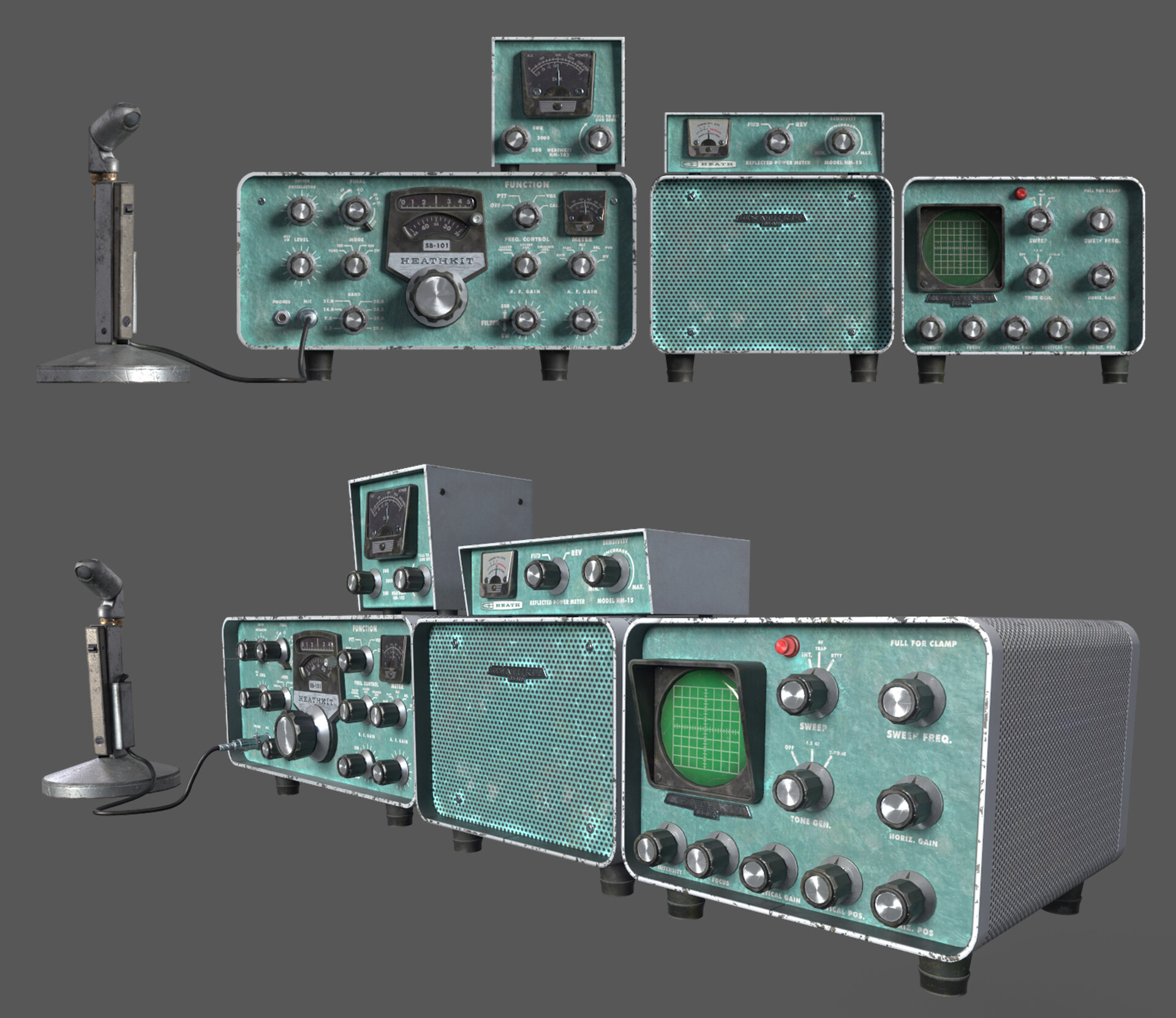 ArtStation - Heathkit SB-101 Vintage HAM Radio