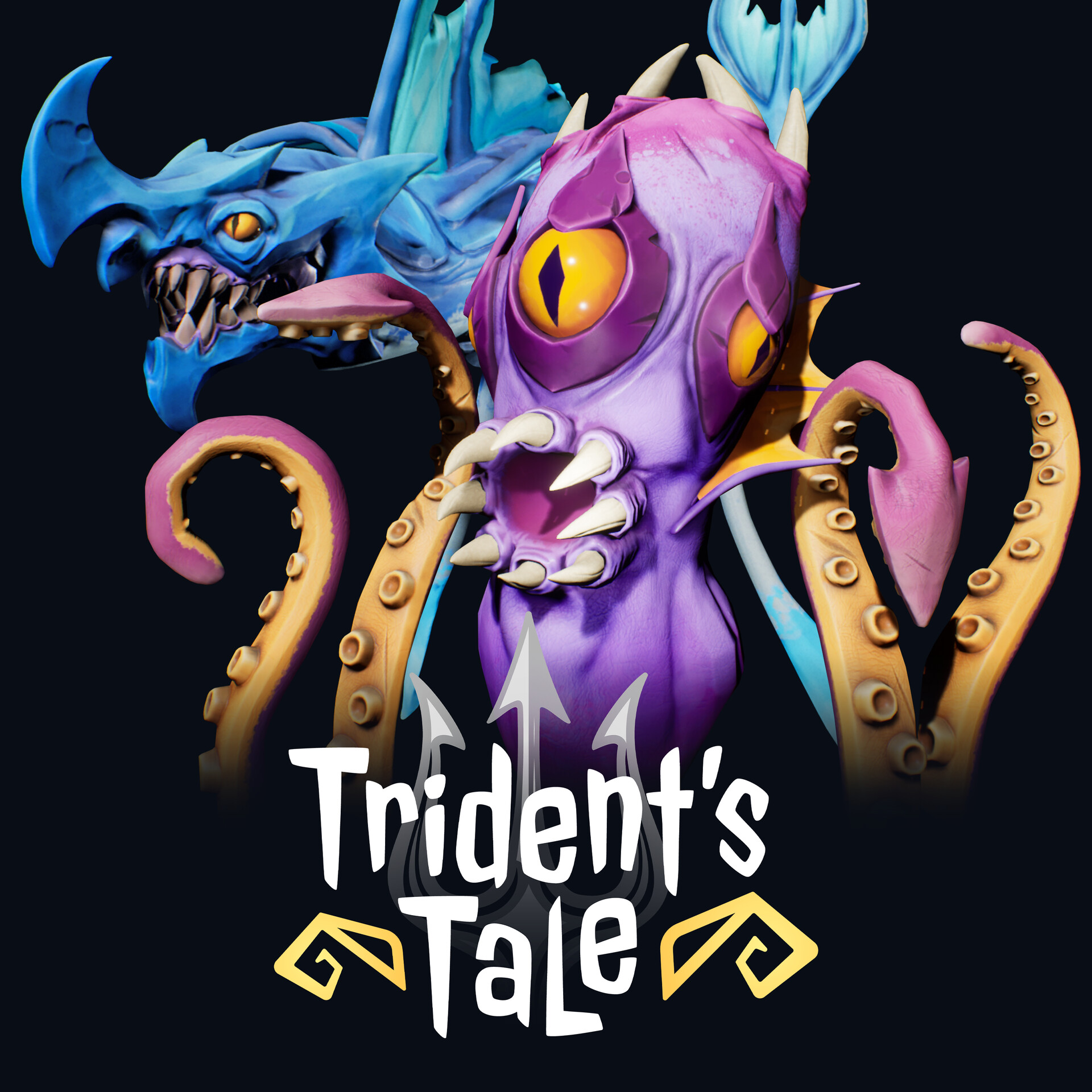 ArtStation - Trident's Tale - Sea creatures