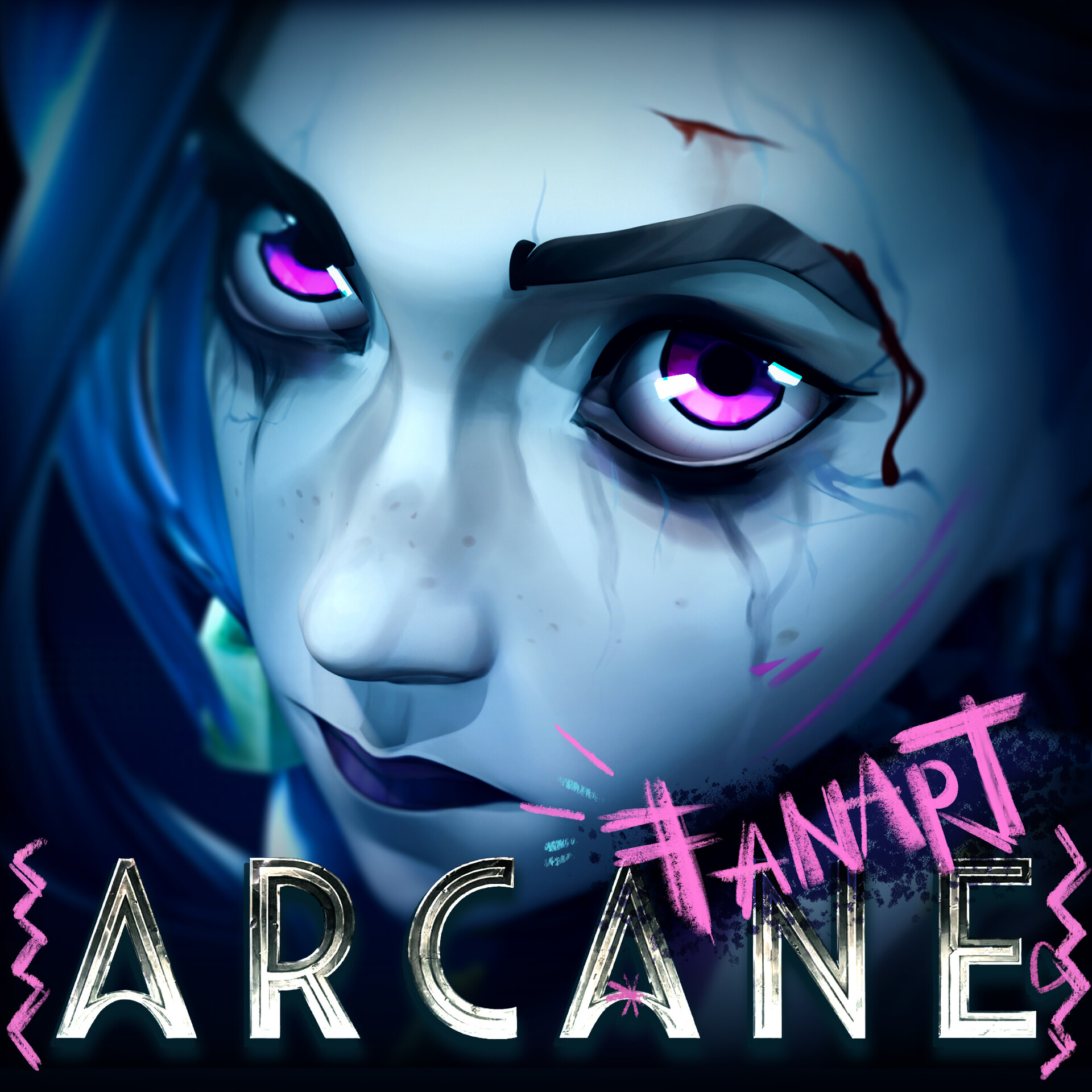 ArtStation - Punk Jinx (Arcane Fanart)