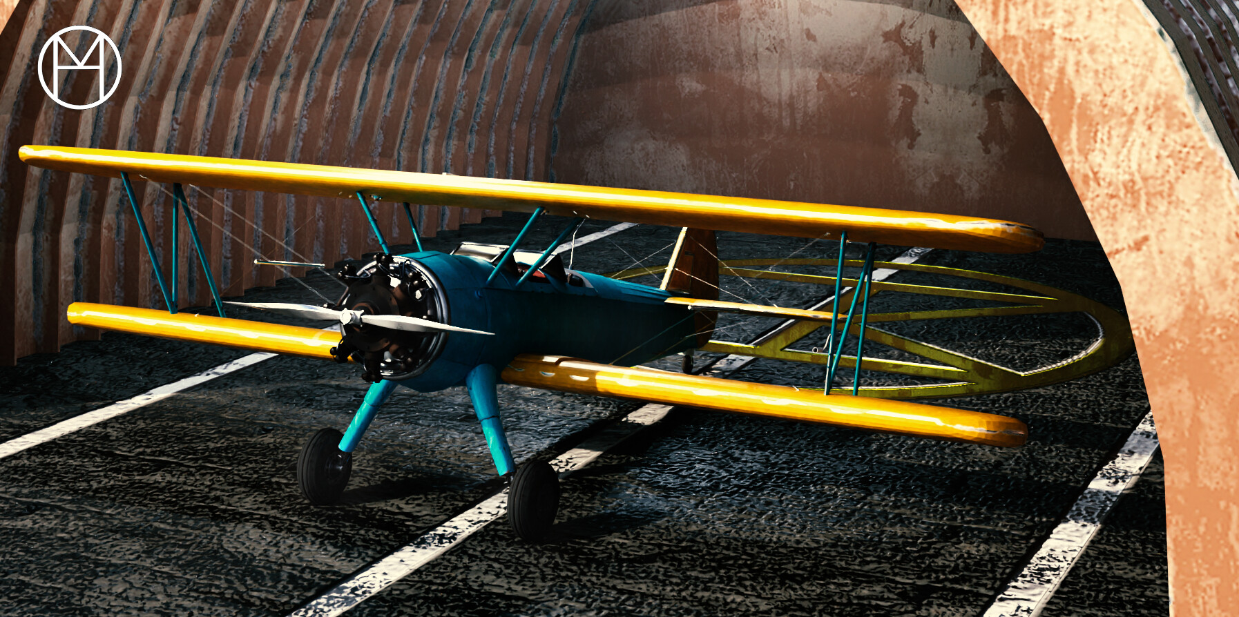 ArtStation - Biplane 3d model