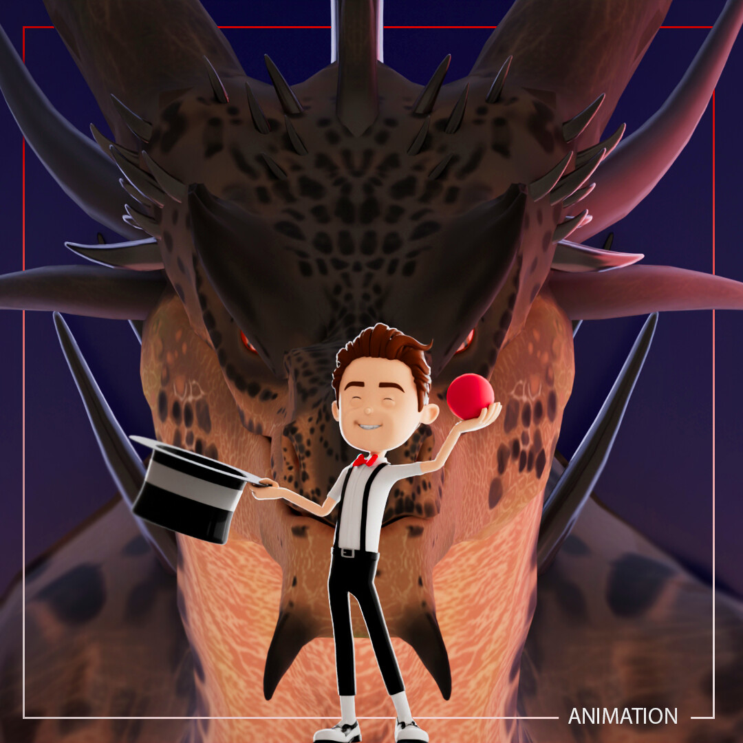 ArtStation - The Magician and the Dragon