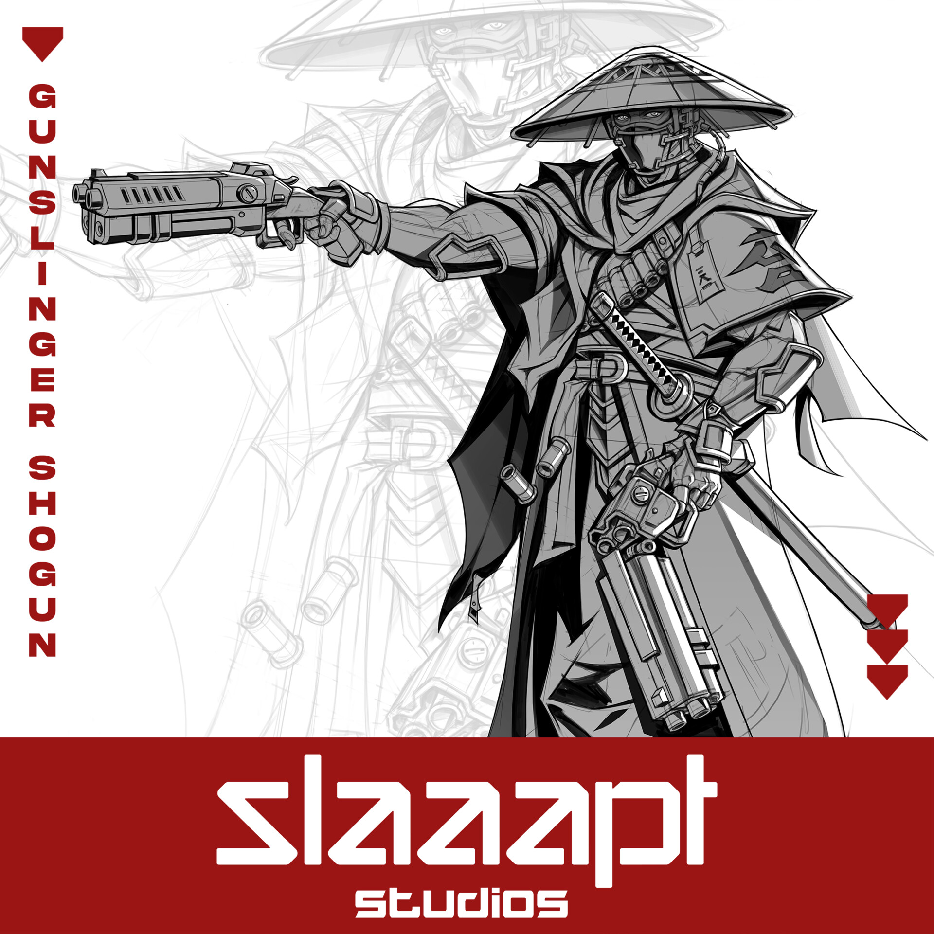 ArtStation - Slaaapt - Gunslinger Shogun