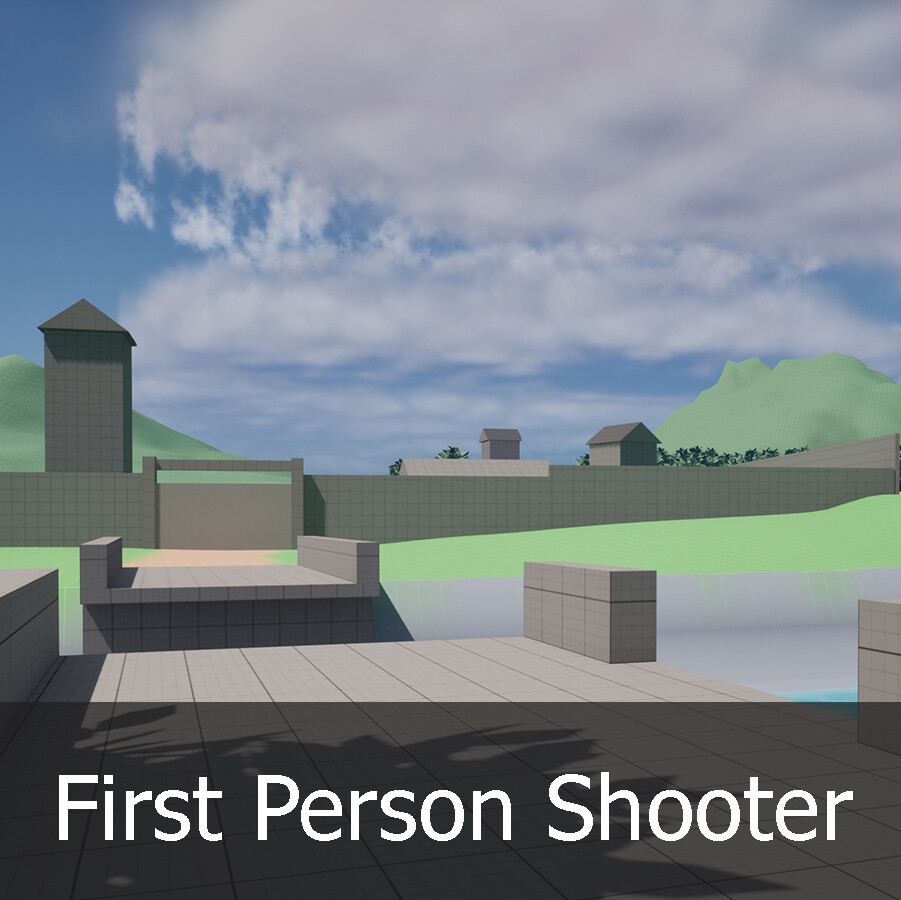 ArtStation - Destroyed Village - Level Blockout 5