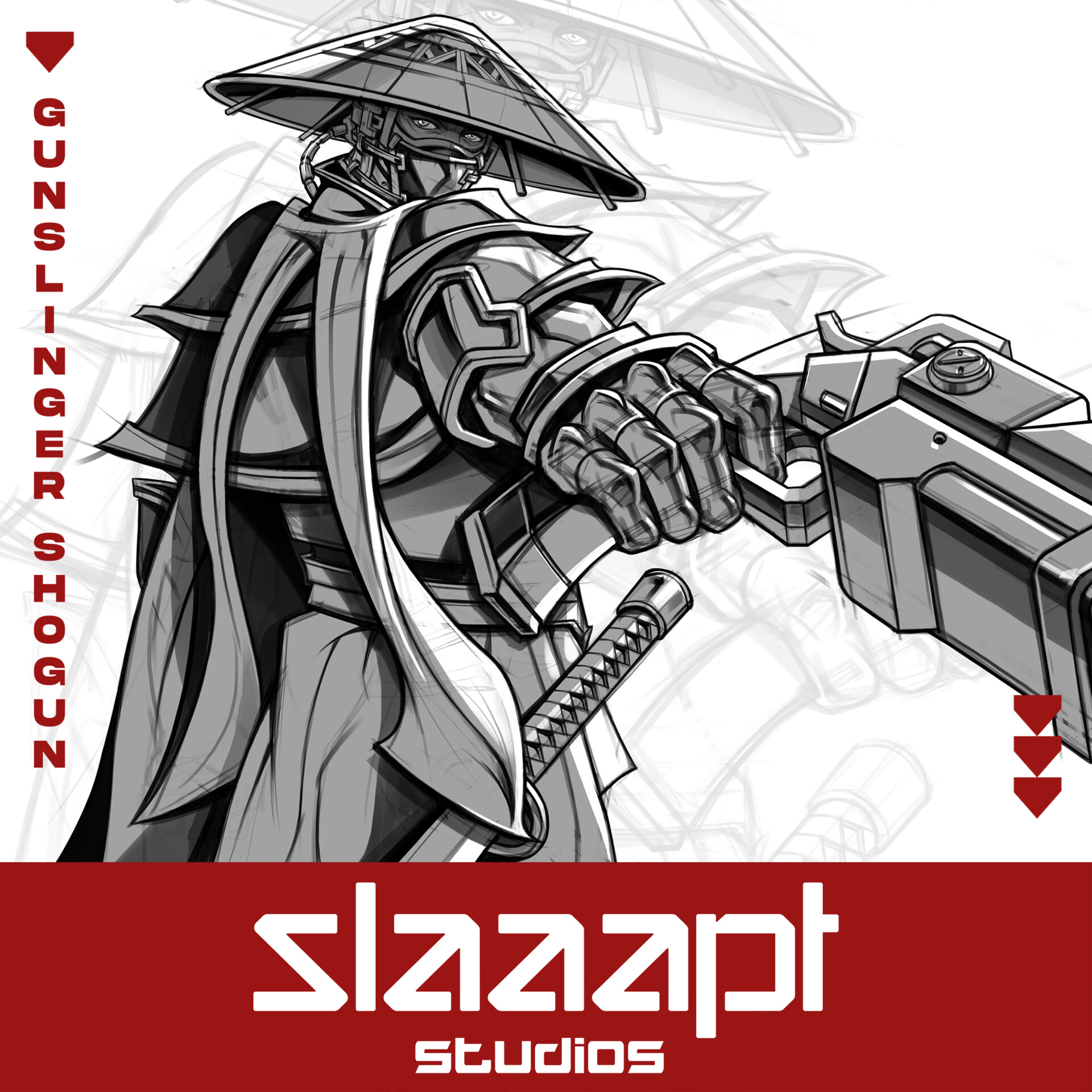 ArtStation - Slaaapt - Gunslinger Shogun