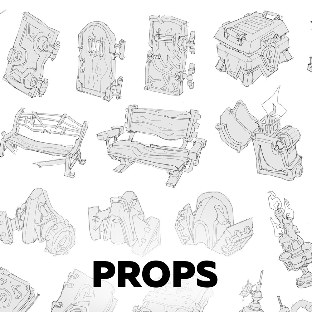 ArtStation - Props sketches