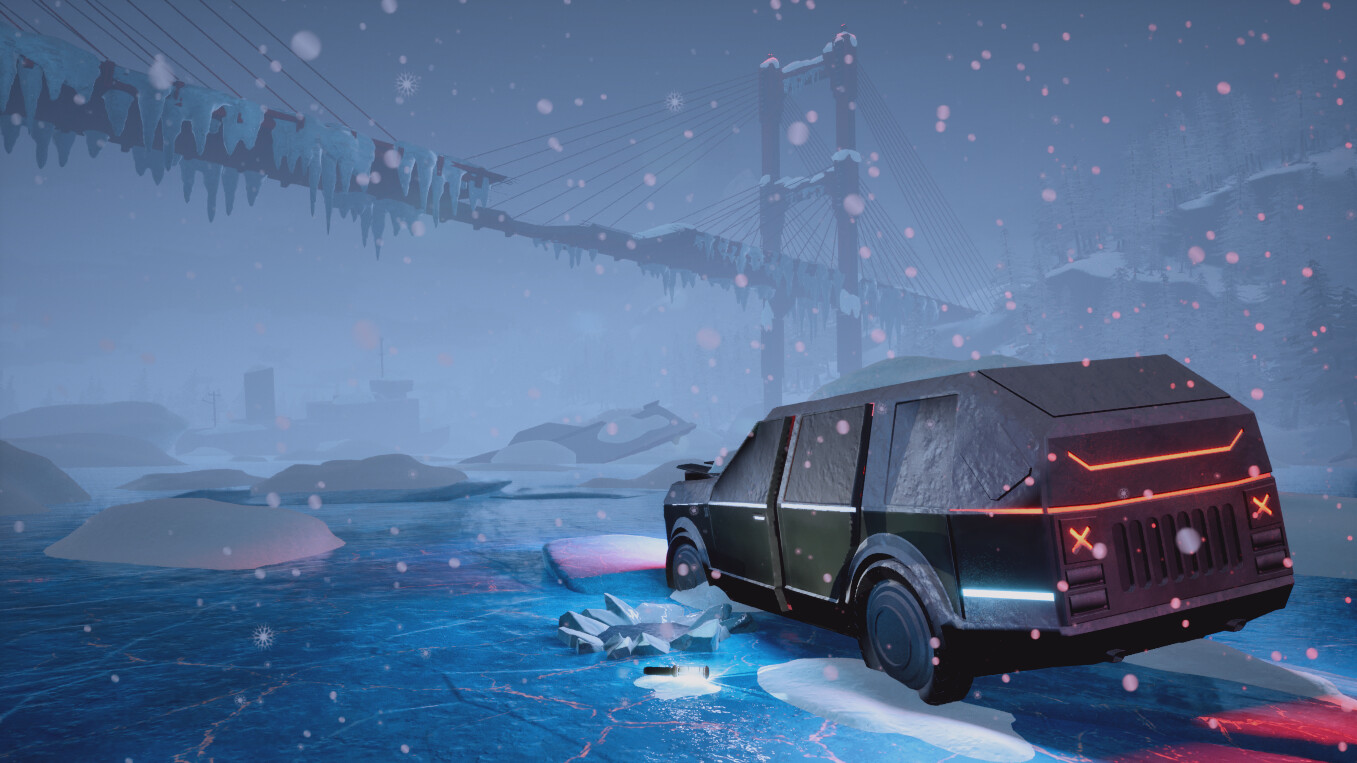 ArtStation - Frozen Bridge