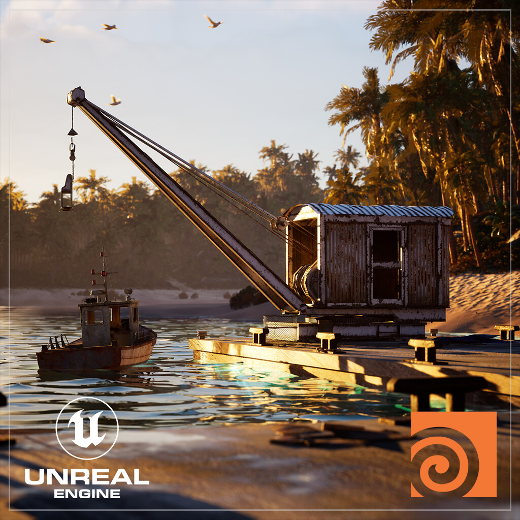 ArtStation - Island Docks