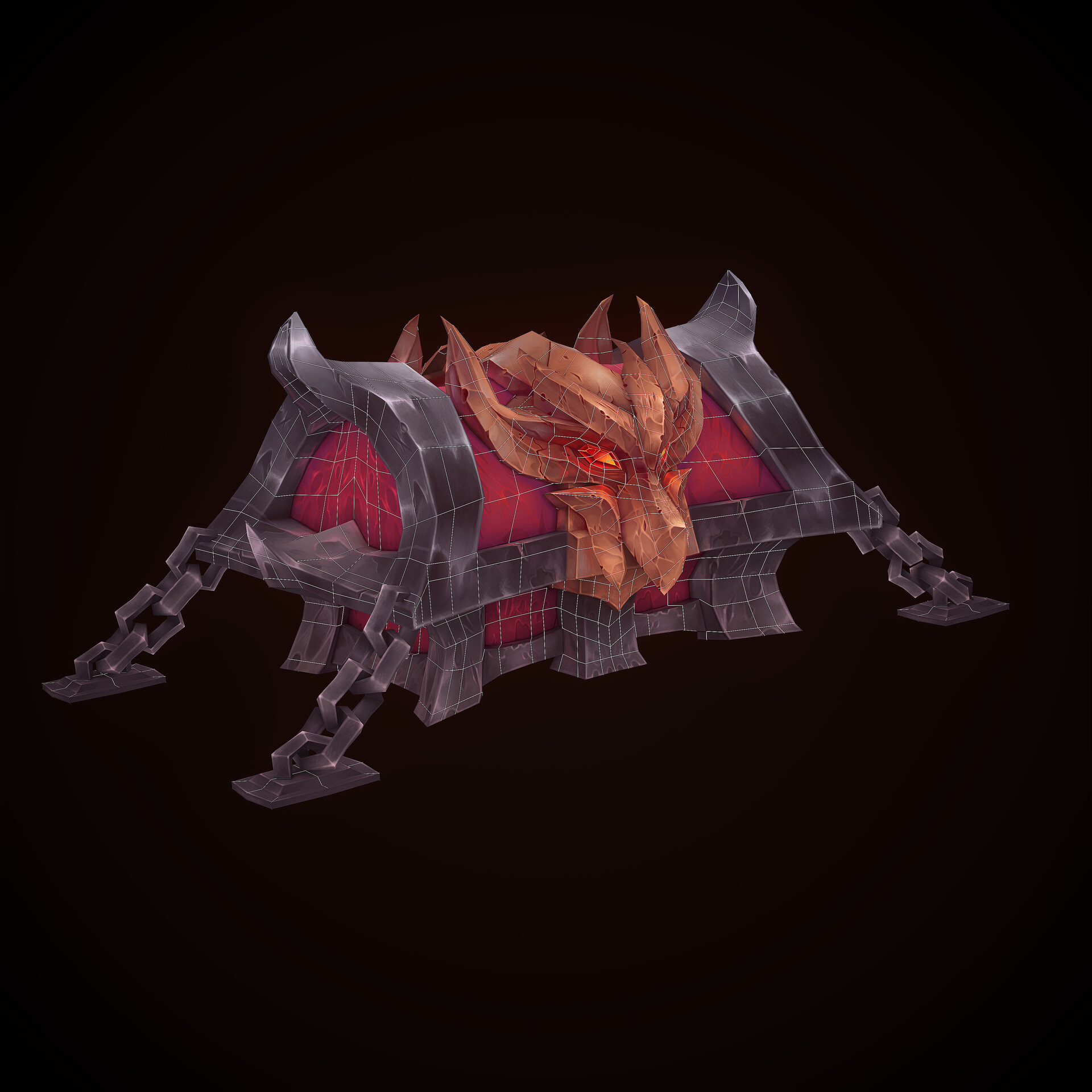 ArtStation - Stylized Dragon Treasure Chest