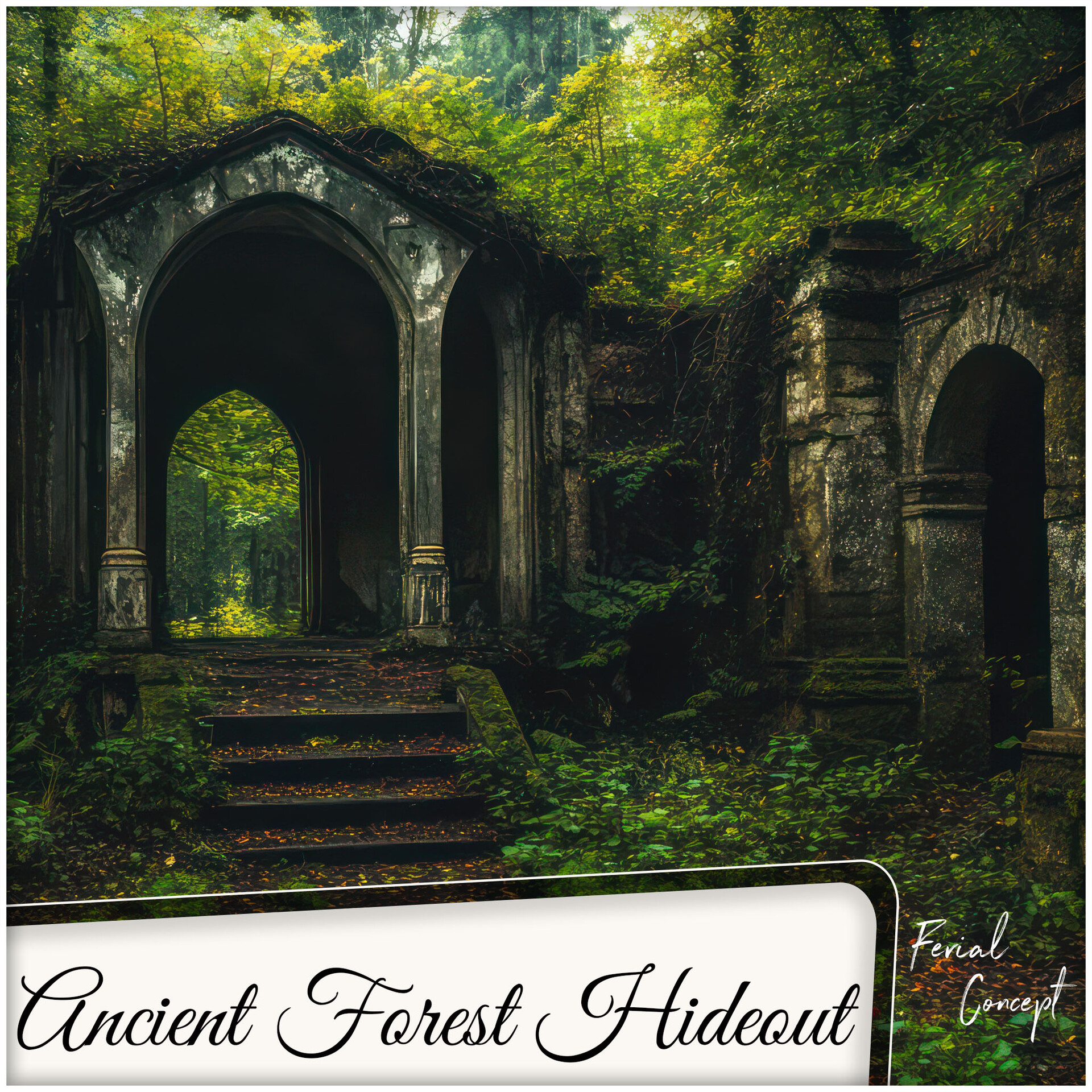 Ferial Concept - 🔹240 Ancient Forest Hideout - Environment Concept Reference Image Pack v.377 |4K|