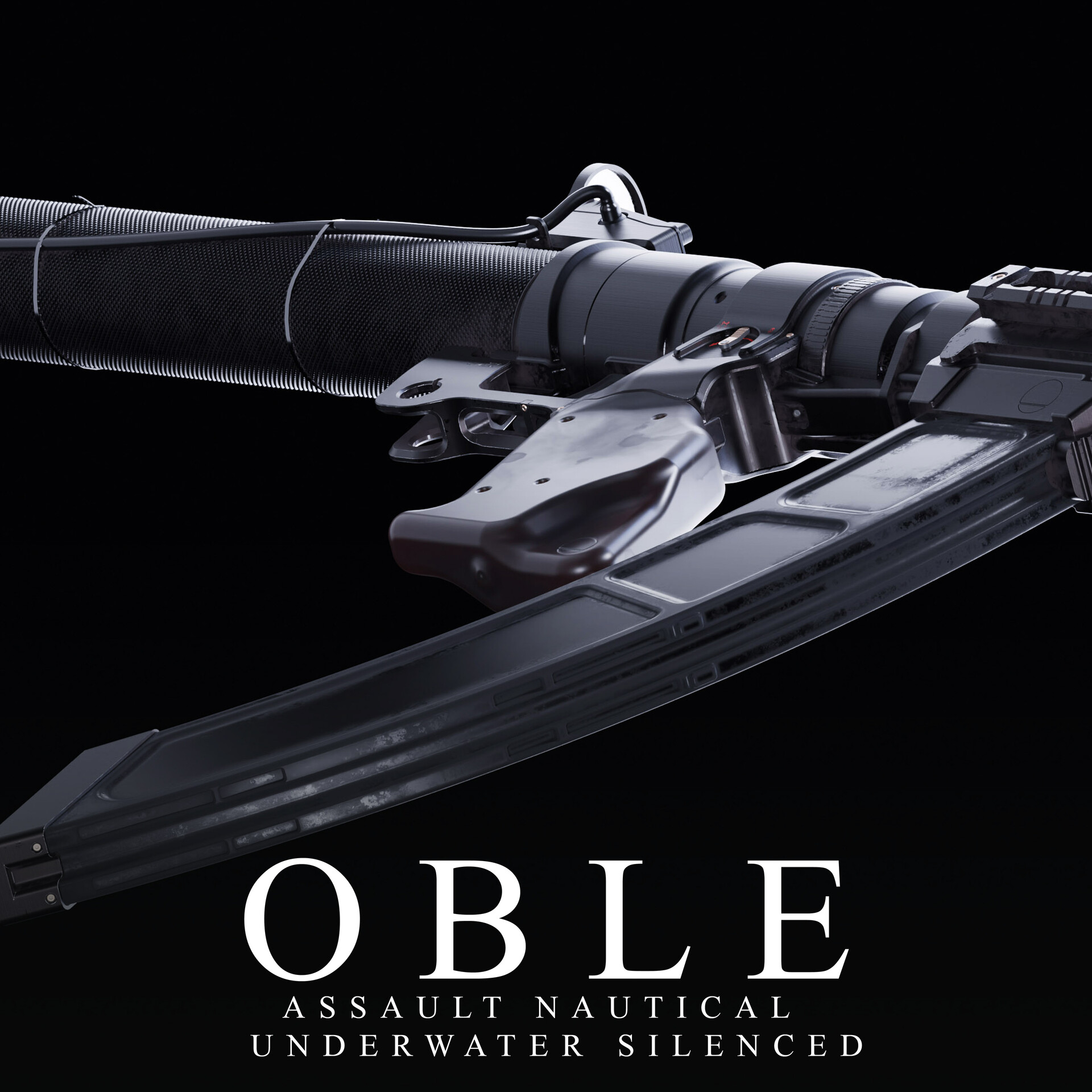 ArtStation - OBLE - Assault nautical underwater Silenced Rifle
