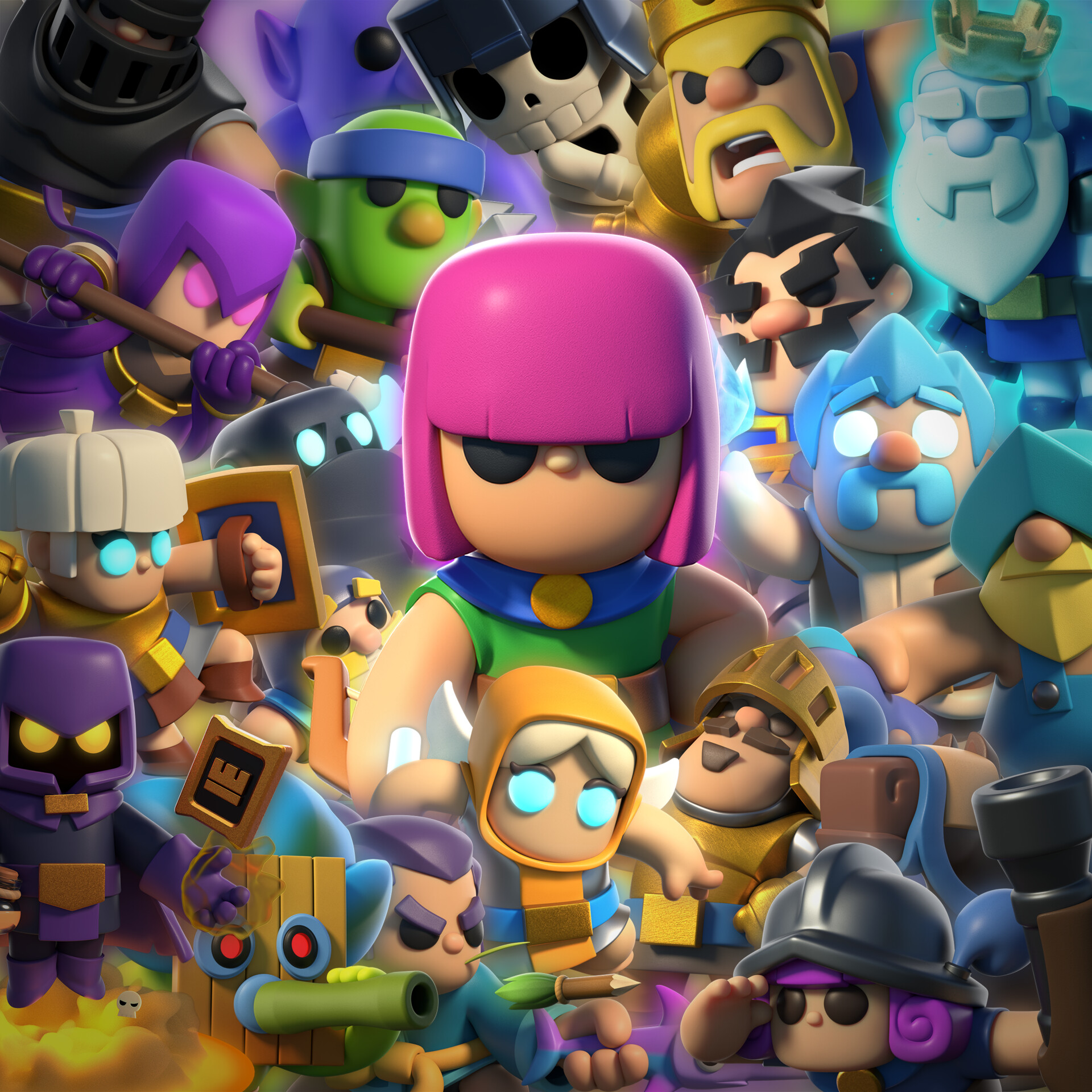 ArtStation - Supercell Clash Mini Poses