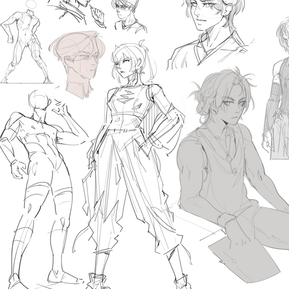 ArtStation - Various Anatomy Studies