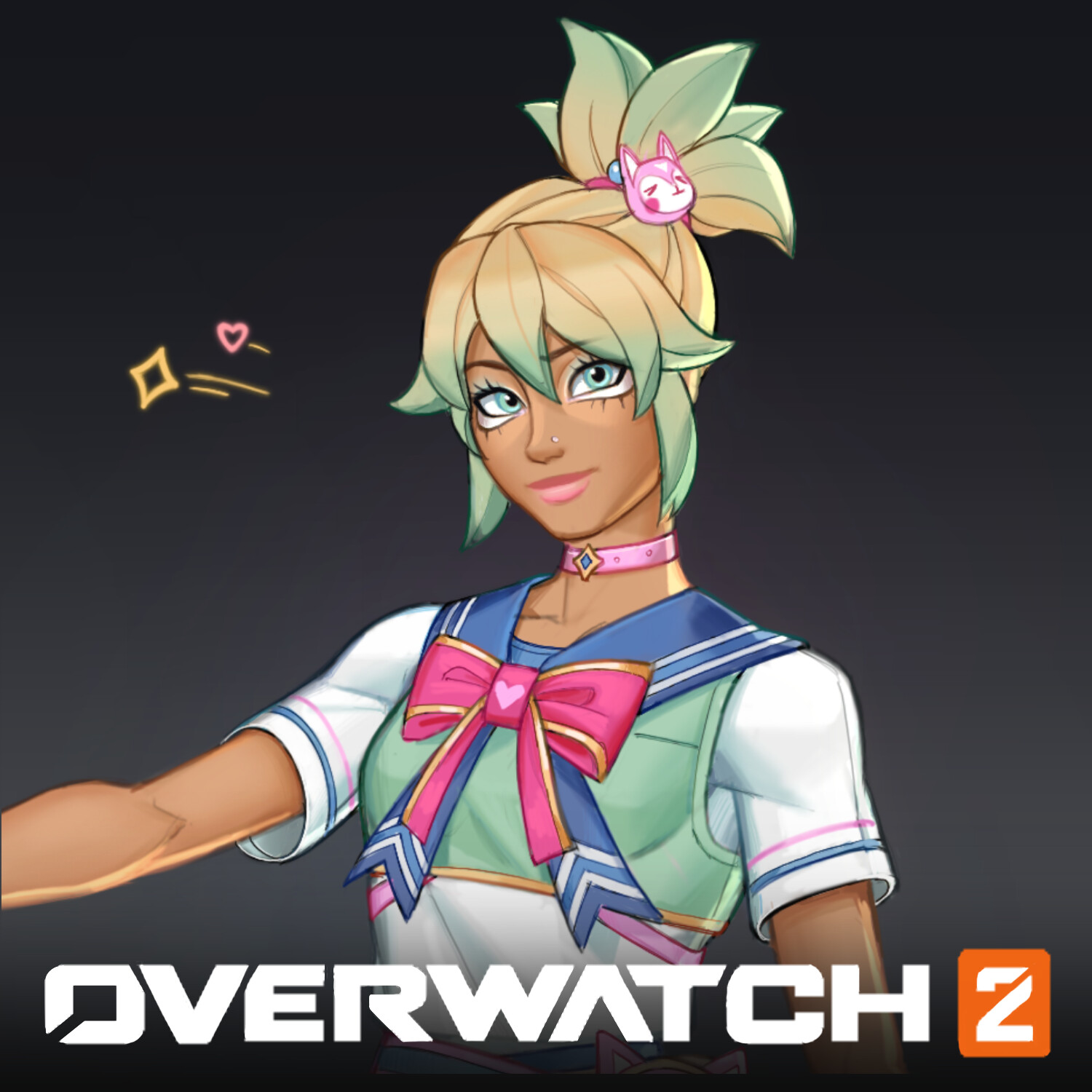 ArtStation - Gyaru Kiriko skin concept