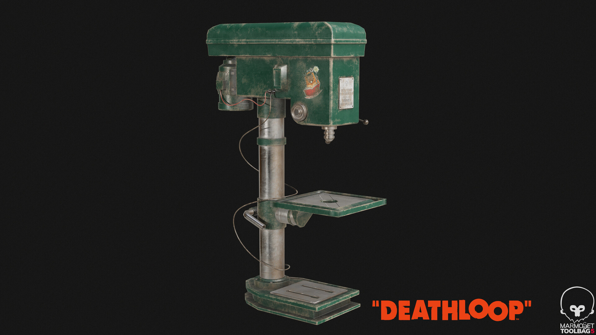 ArtStation - Vintage Drill Press – DEATHLOOP Fan Art
