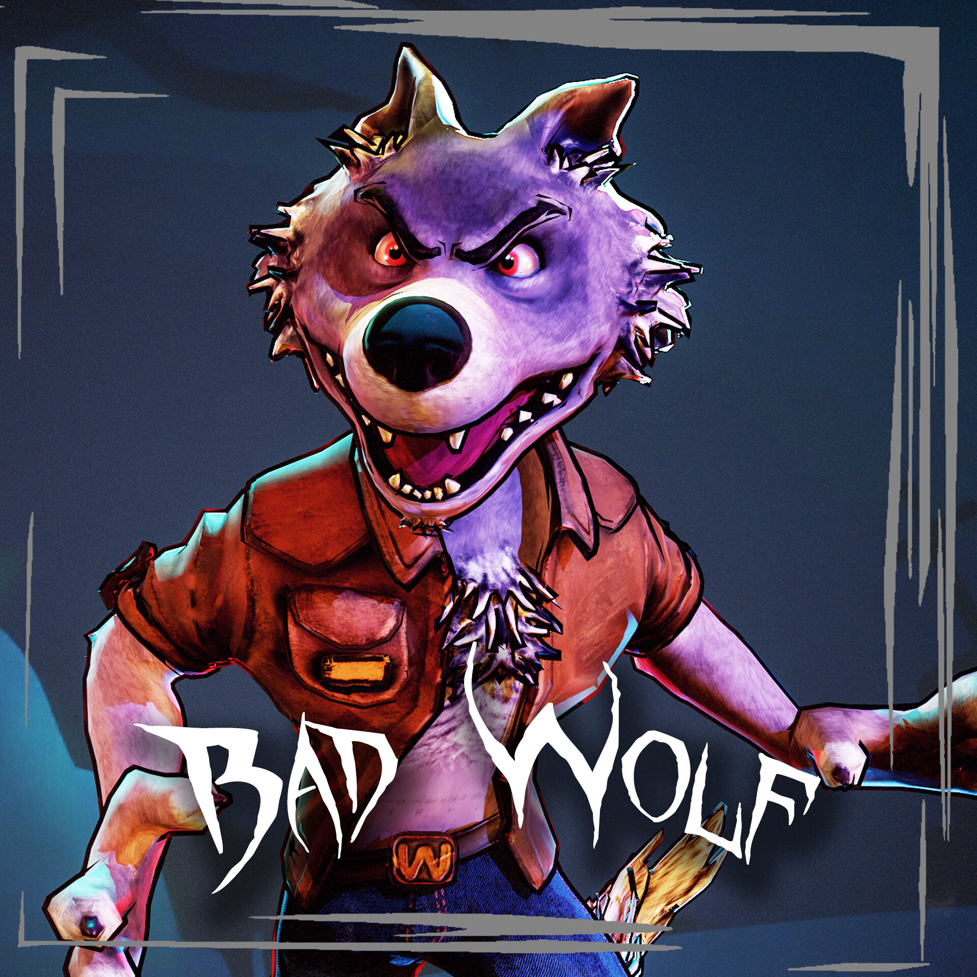 ArtStation - Bad wolf Stylize 3D humanoid character real-time game and ...