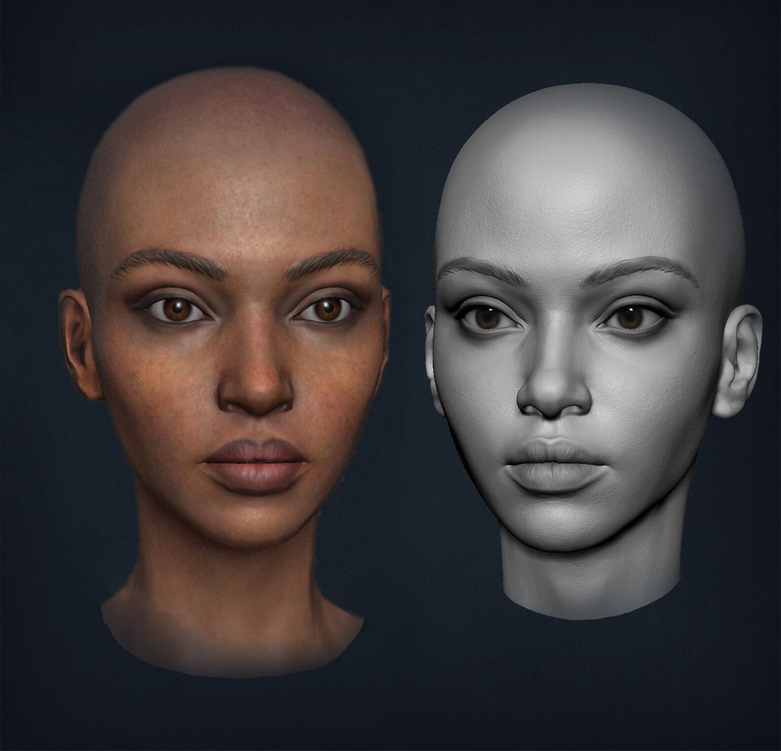 ArtStation - Female Head