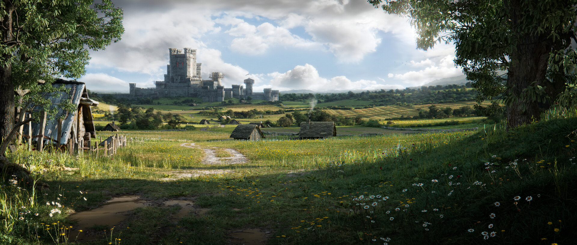 ArtStation - Medieval Countryside Environment
