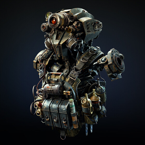 ArtStation - Cold War Droid MK2