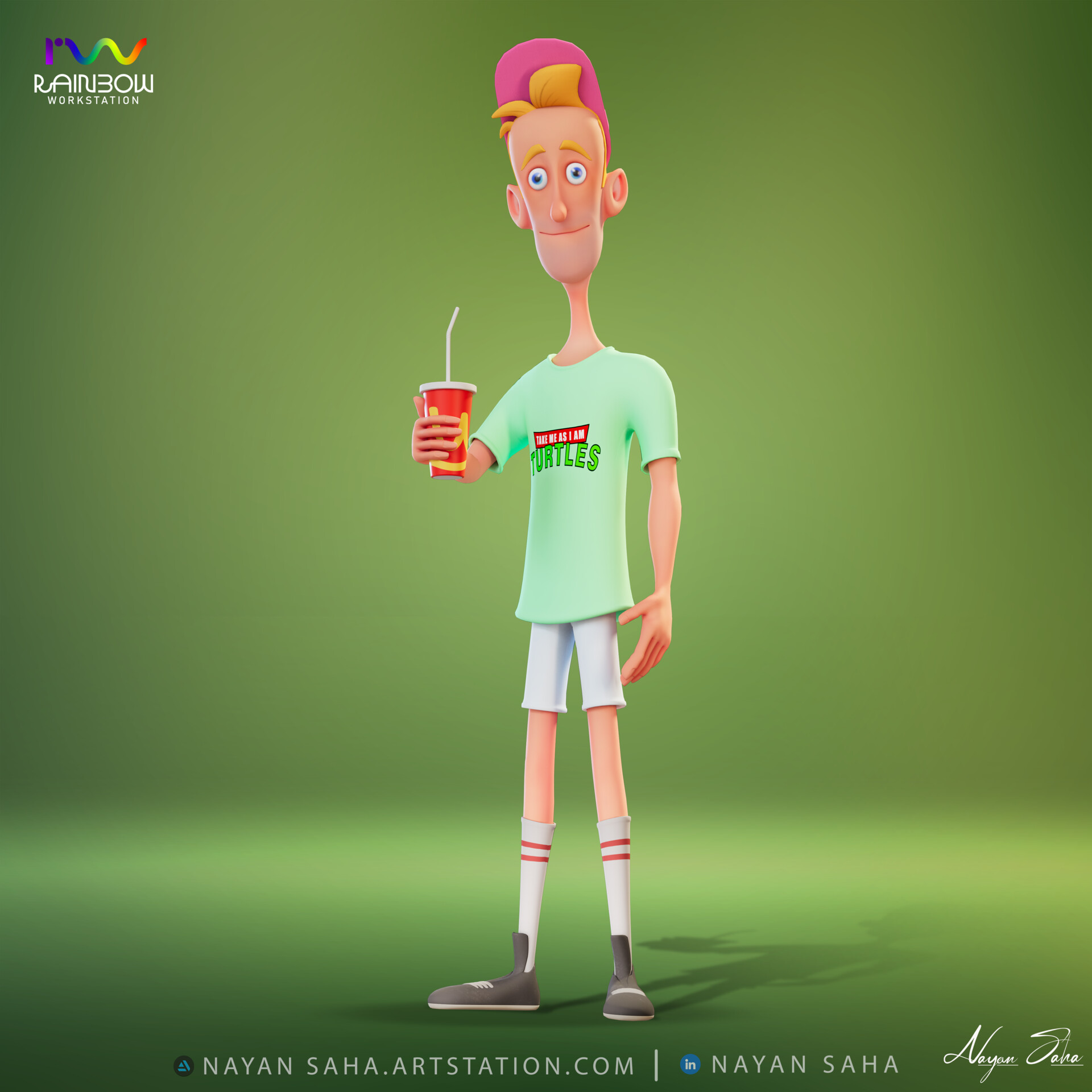 ArtStation - 90' Mall Dude