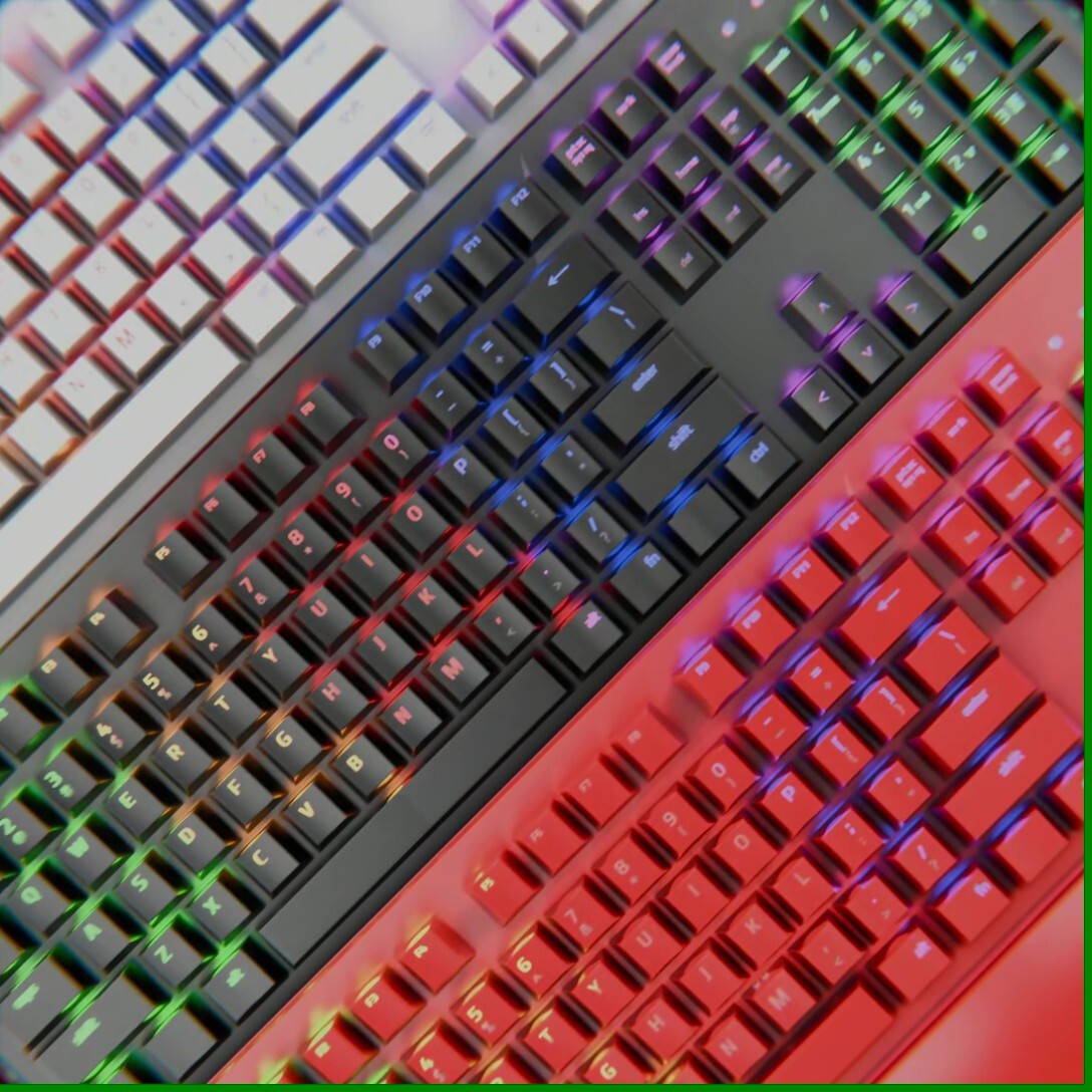 ArtStation - Keyboard product animation | Blender