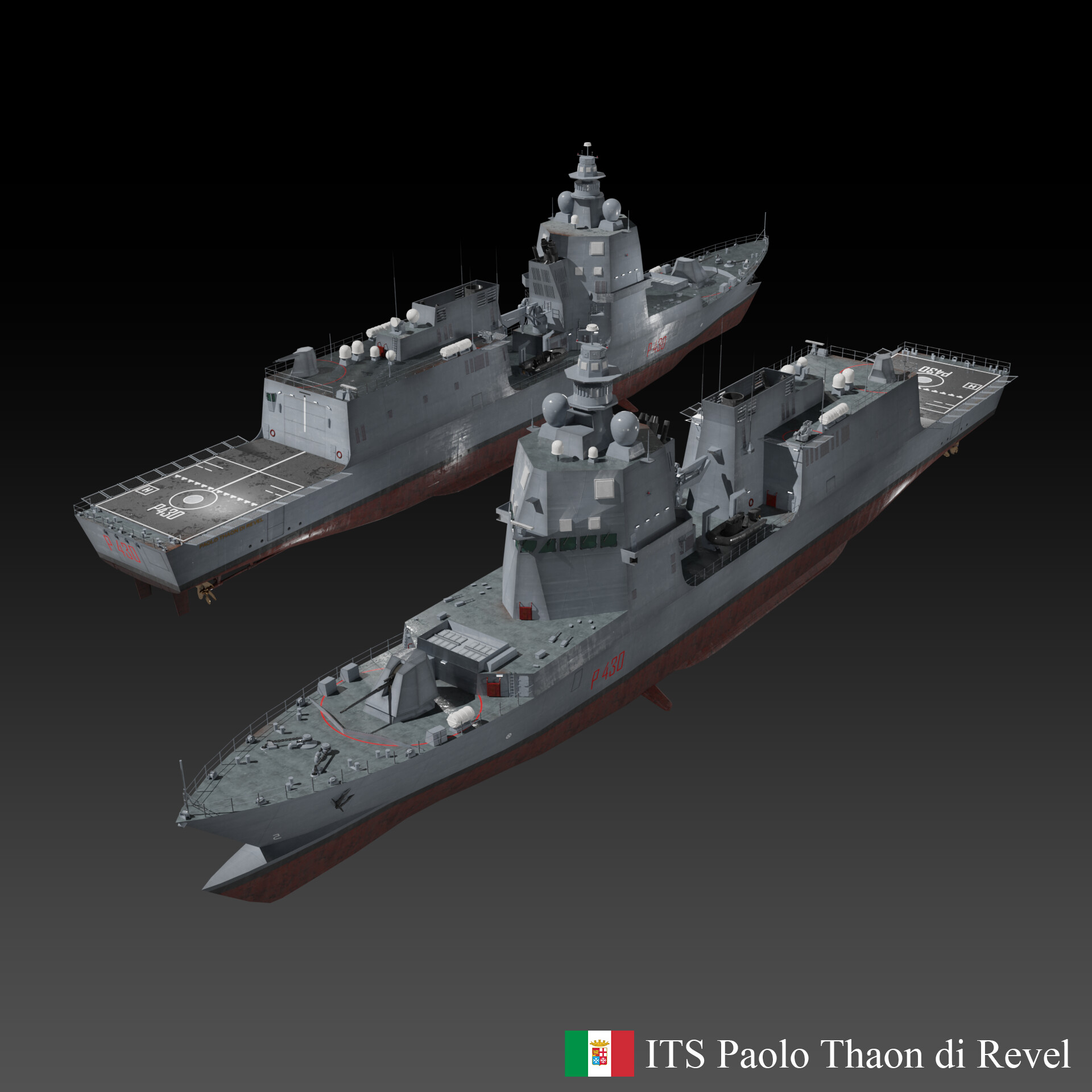 ArtStation - Italian PPA class frigate