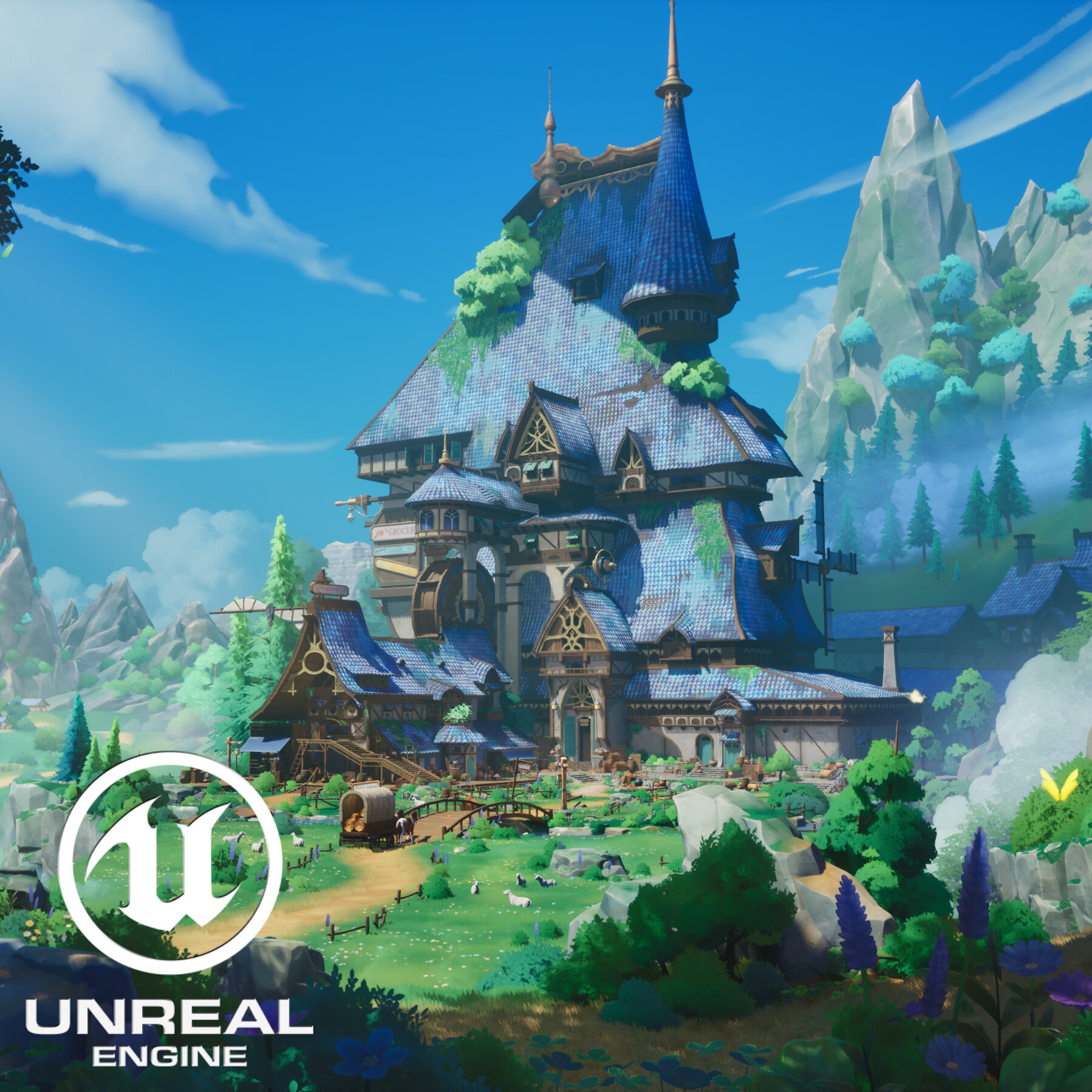 ArtStation - Cloud town