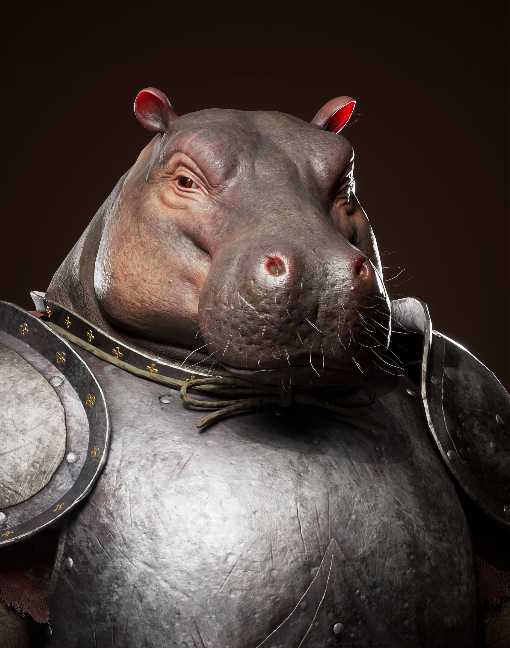 ArtStation - Hippopotamus knight