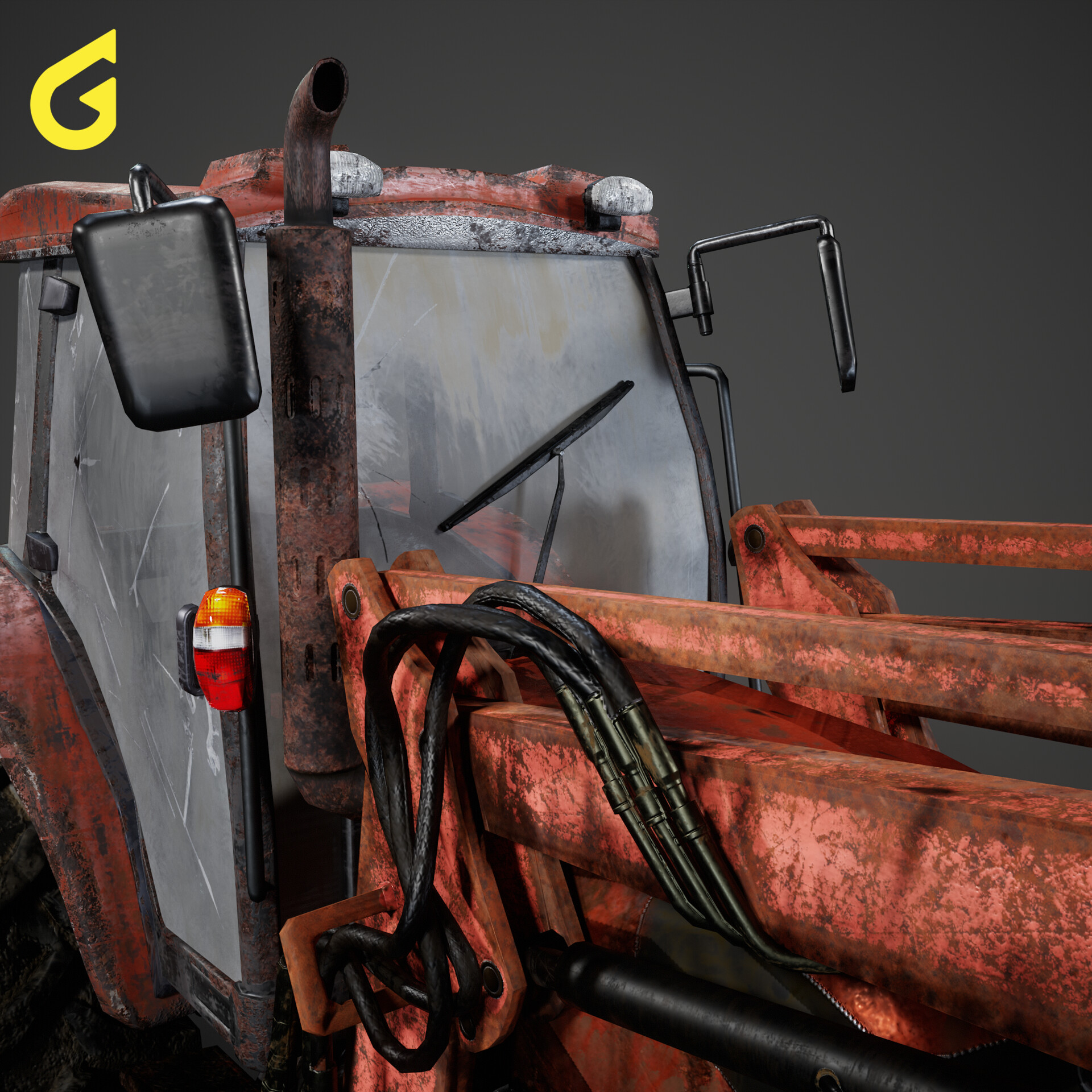 ArtStation - Tractor Front Loader