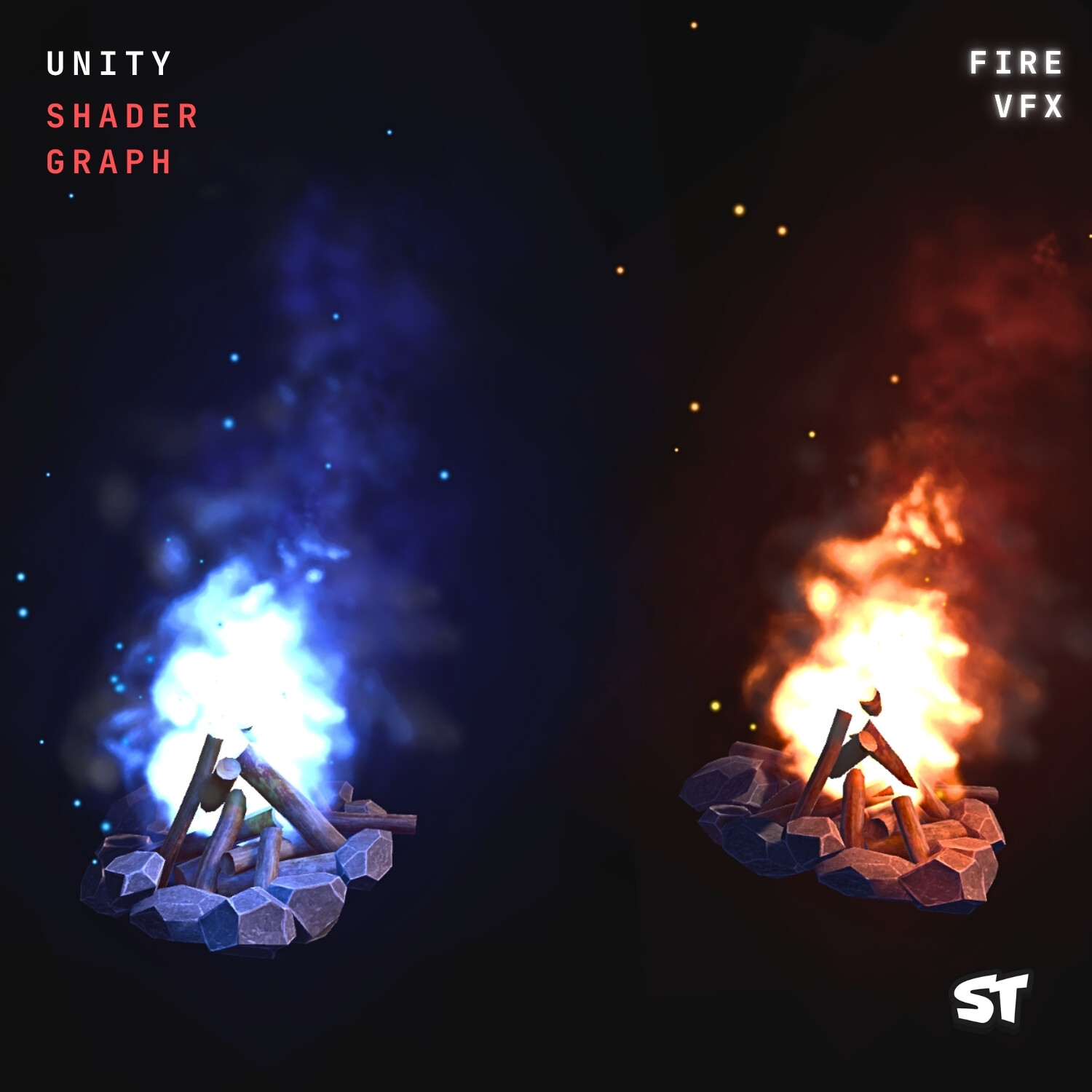 ArtStation - Fire Shader Material using Unity Shader Graph