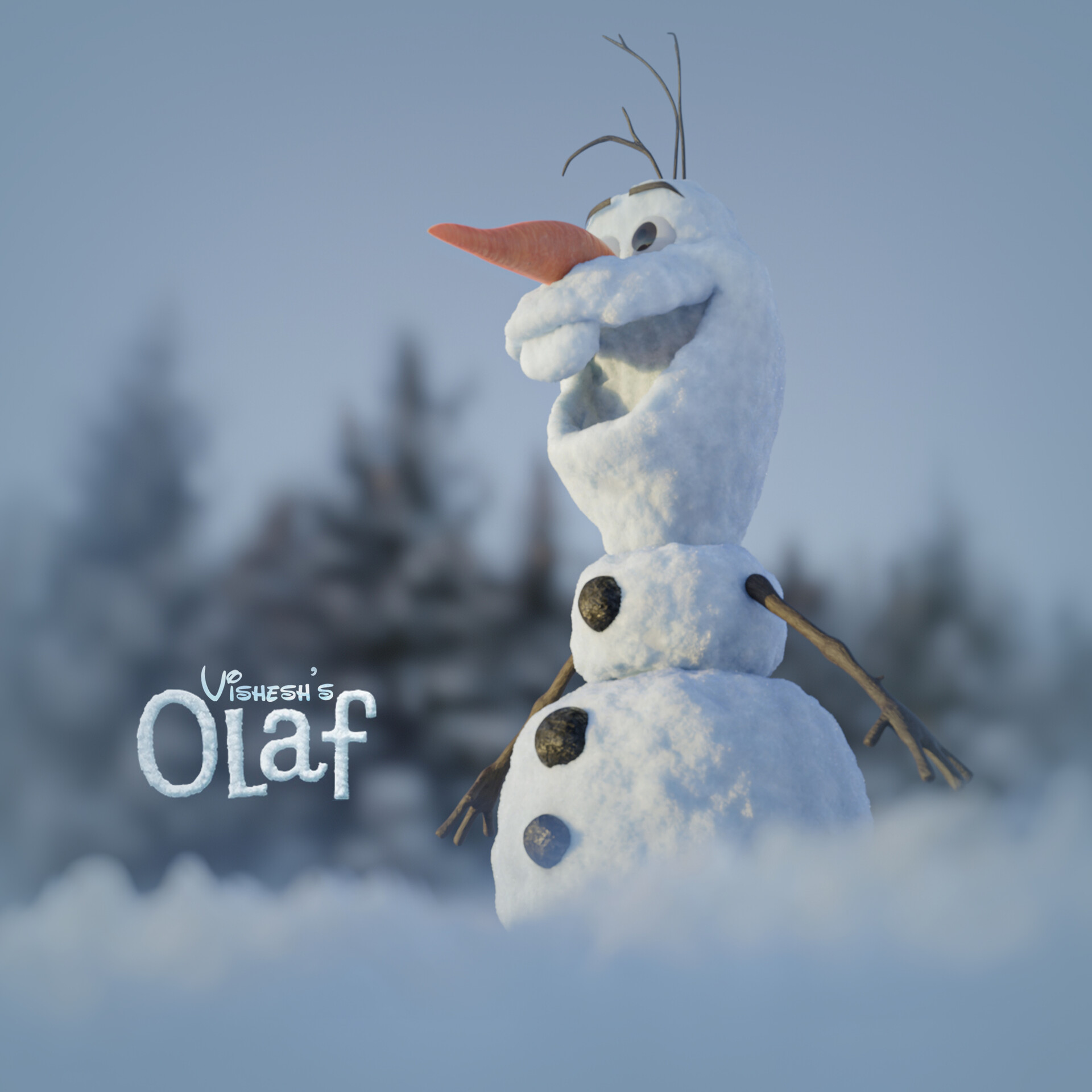 ArtStation - OLAF - Frozen (Fanart)