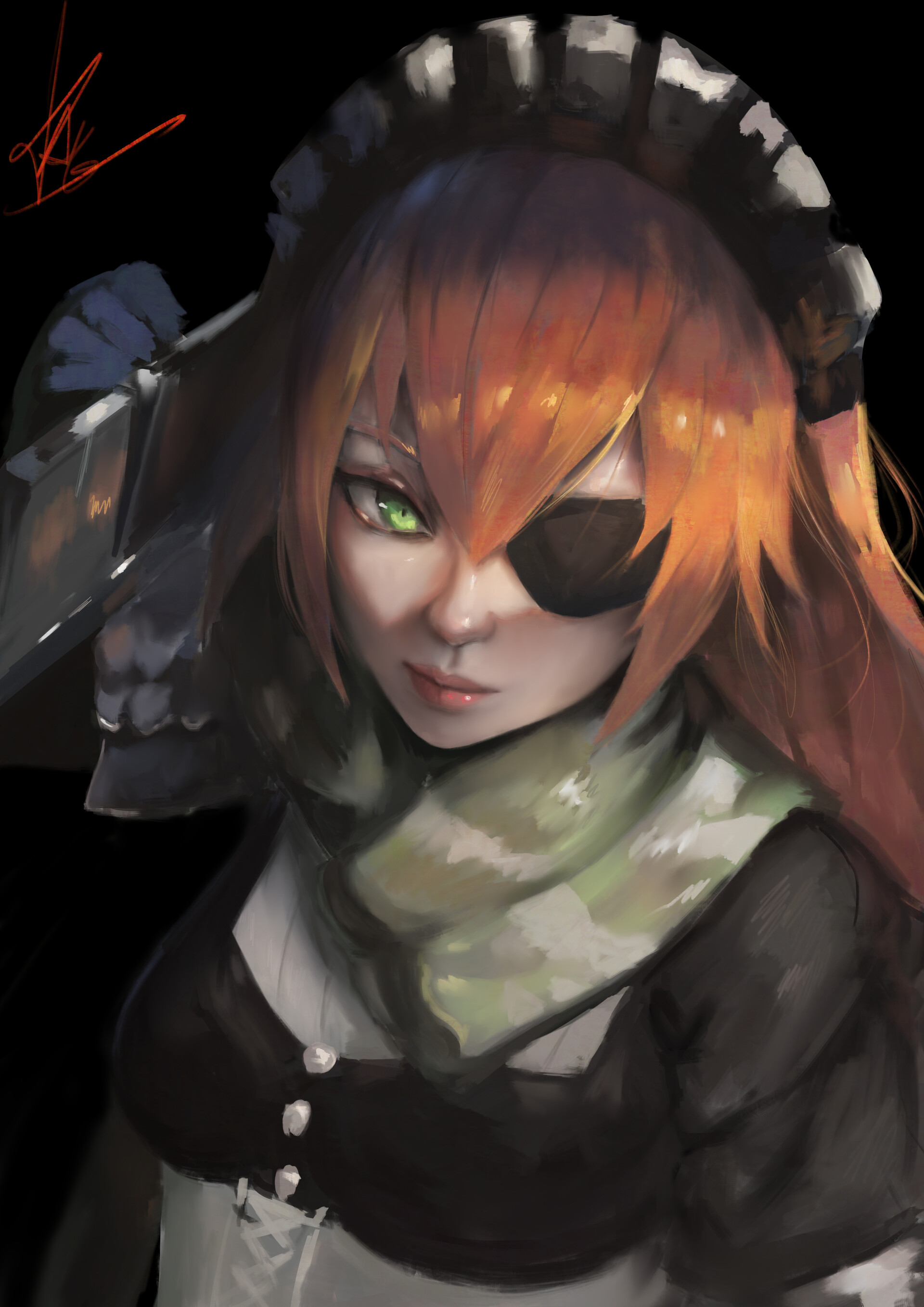 ArtStation - CZ - Delta Overlord Maid Fan art