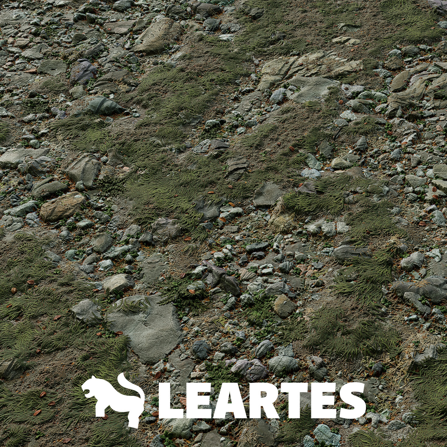 ArtStation - Procedural Grass Patches with Pebbles