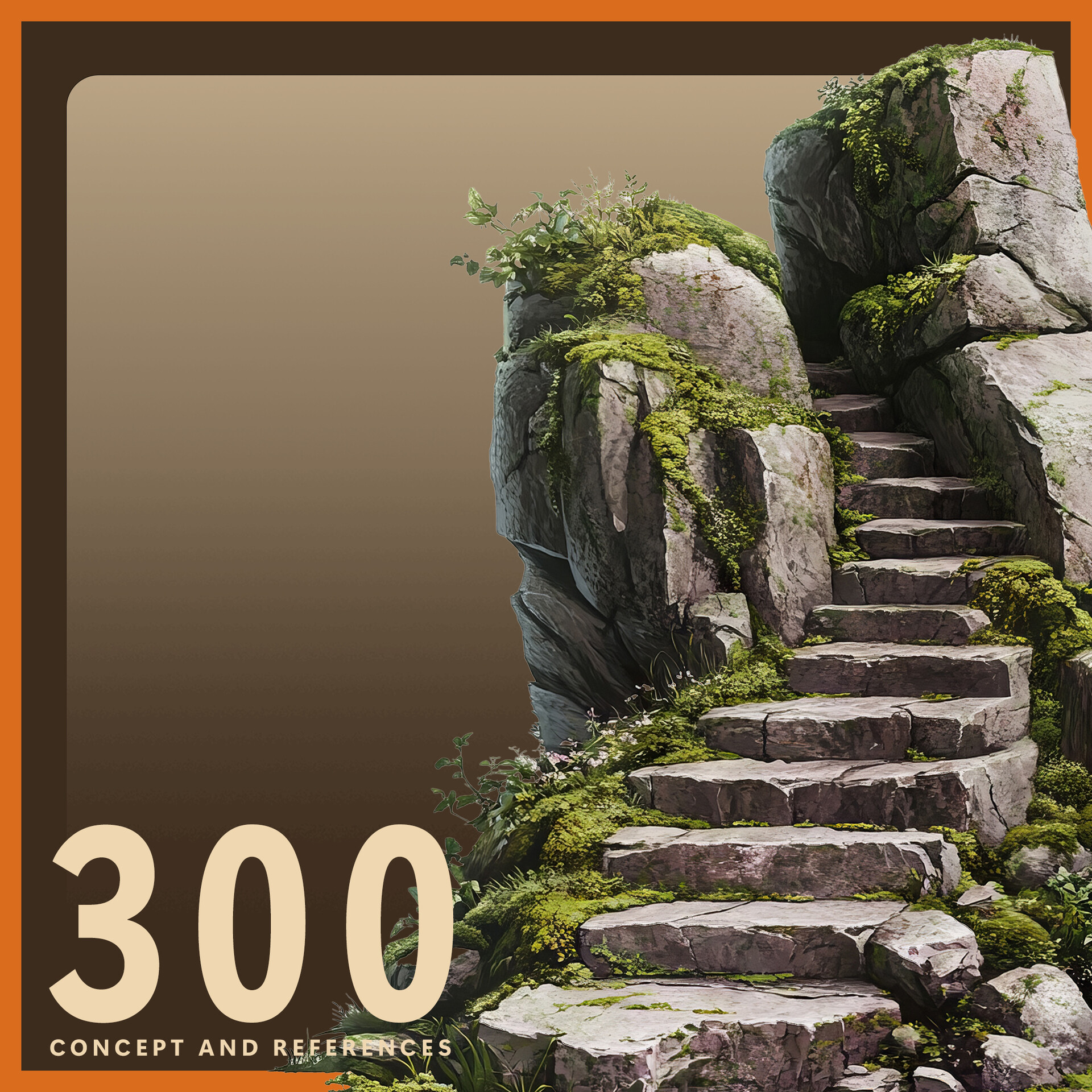 ArtStation - 300 Fantasy Stone Staircase Concept and Reference