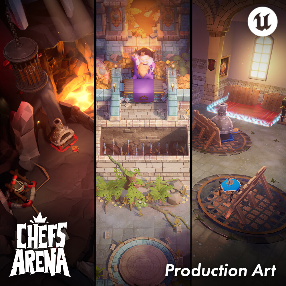 ArtStation - Chefs Arena - Indie Game Production Art