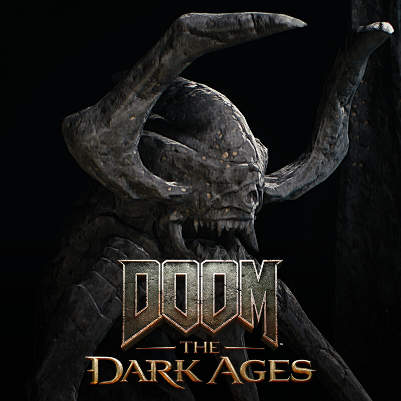 ArtStation - DOOM The Dark Ages：Environment Asset Dragon statue