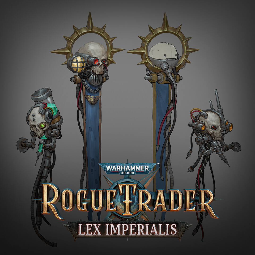 ArtStation - WH 40k: Rogue Trader Lex Imperialis - Servoskull Swarm Concept
