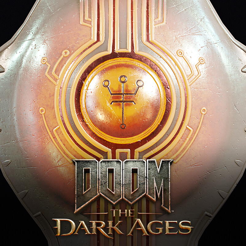 ArtStation - DOOM: THE DARK AGES - Kreed Maykr Shield