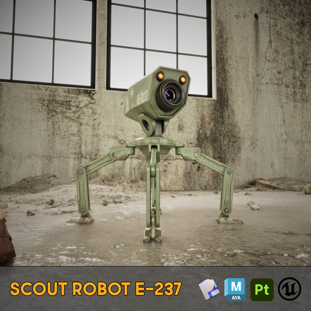 ArtStation - Scout Robot E-237