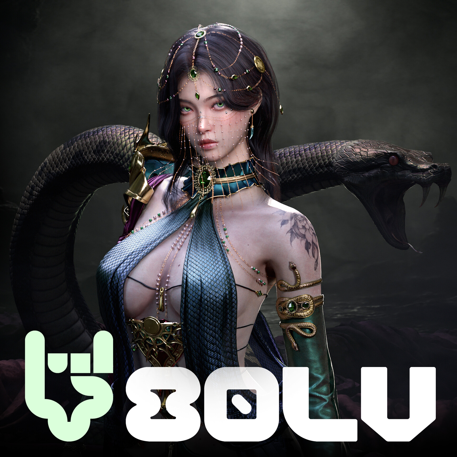 ArtStation - 80LV Snakes Dancer