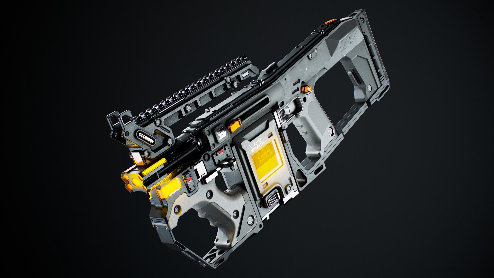 ArtStation - VX-9 Wraith – Tactical Assault Rifle