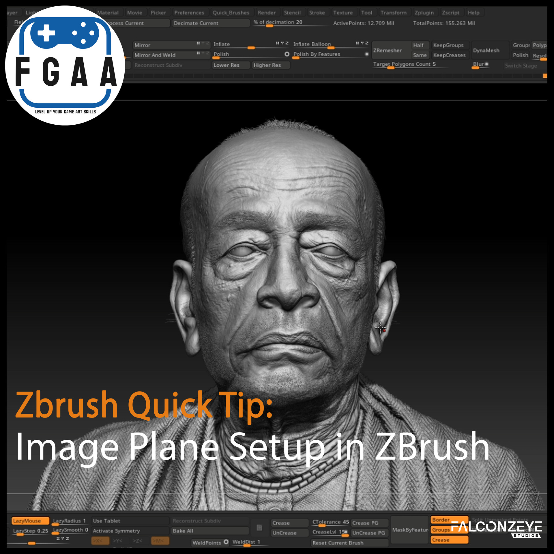 ArtStation - ZBrush Quick Tip - Image Plane setup in Zbrush