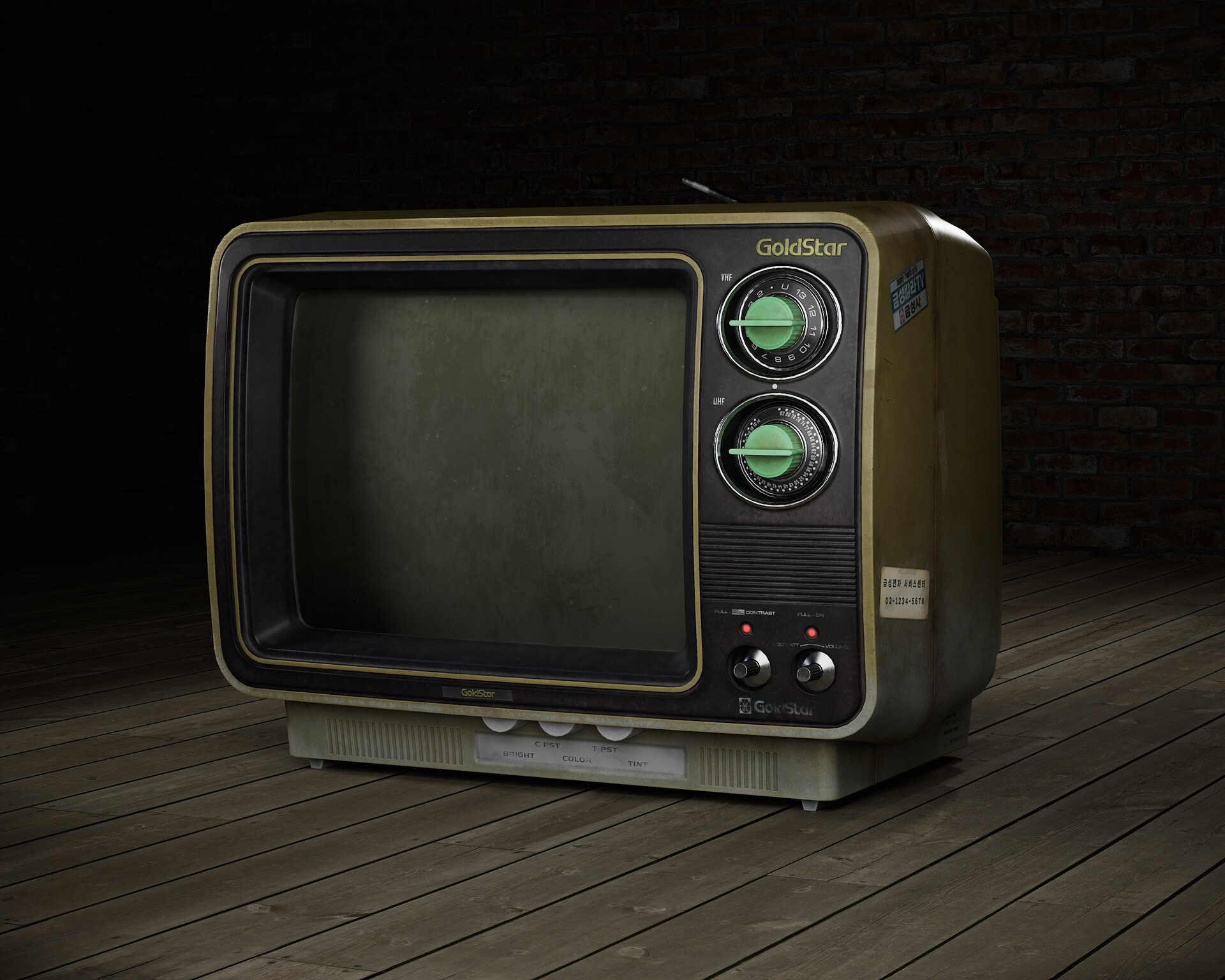ArtStation - Old GoldStar CRT TV | Modeling & Texturing Study