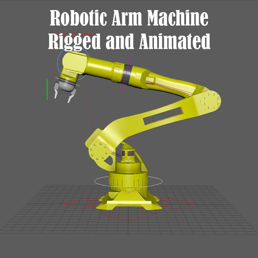 ArtStation - Robotic Arm Machine Rigged and Animated