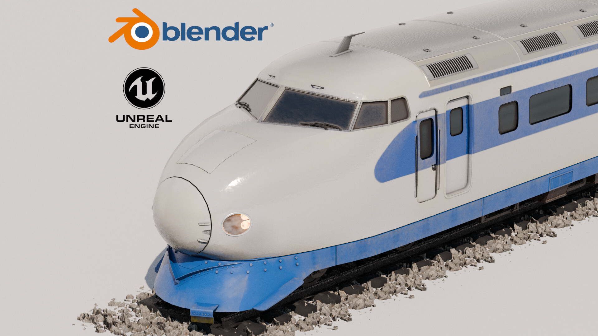 ArtStation - Shinkansen 0 Series – Real-Time 3D Model - My Tribute to ...