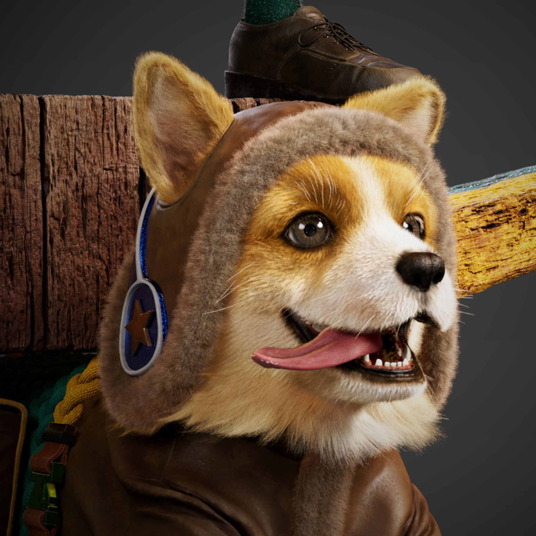ArtStation - League of Legends Welsh Corgi Corki – Realistic 3D Portrait