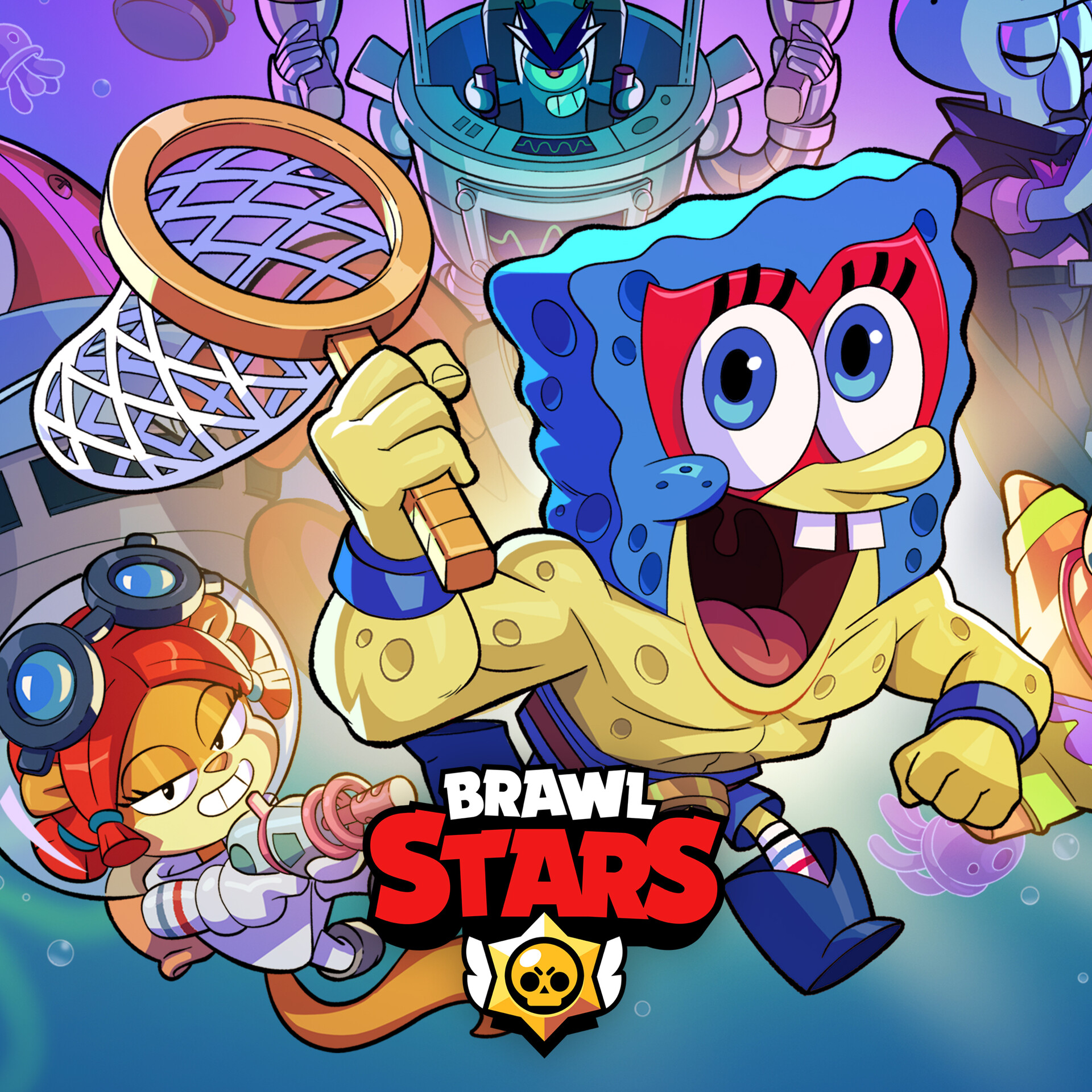 Ocellus - SERVICES - Brawl Stars - Spongebob Illustration