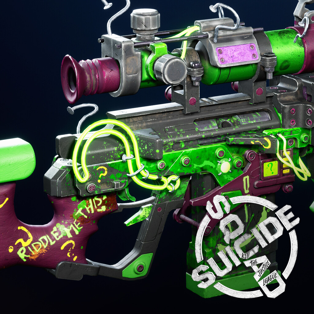ArtStation - The Riddler's Problem Solver Sniper Rifle – Suicide Squad ...