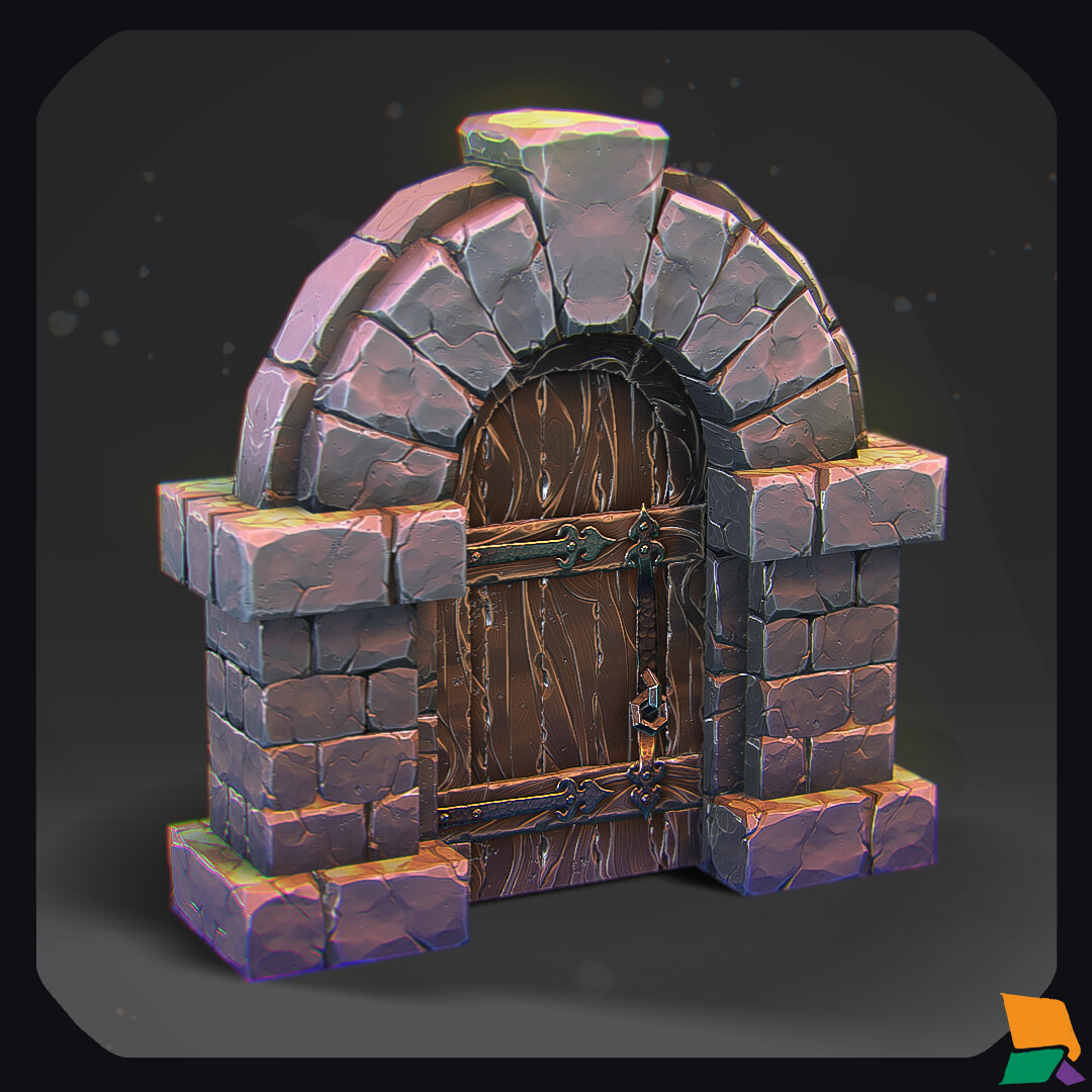 ArtStation - Stylized door
